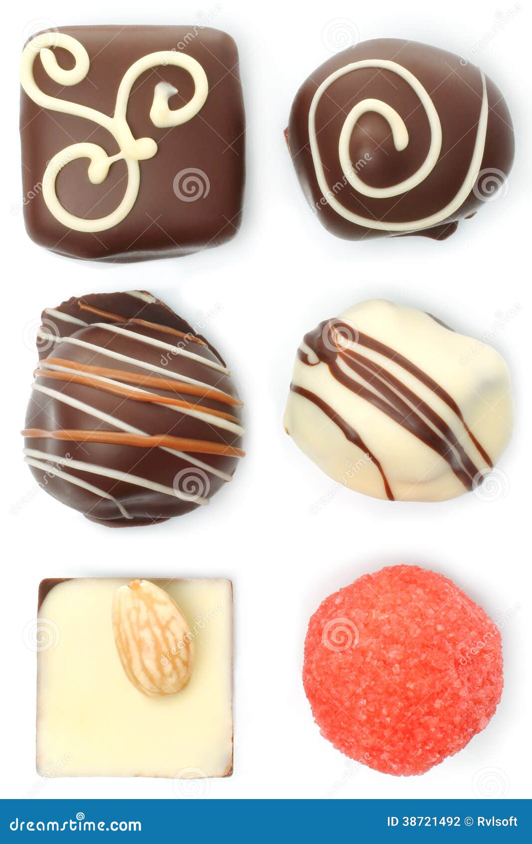 Assorted Chocolate Candies Set Stock Photo - Image of milk, closeup ...