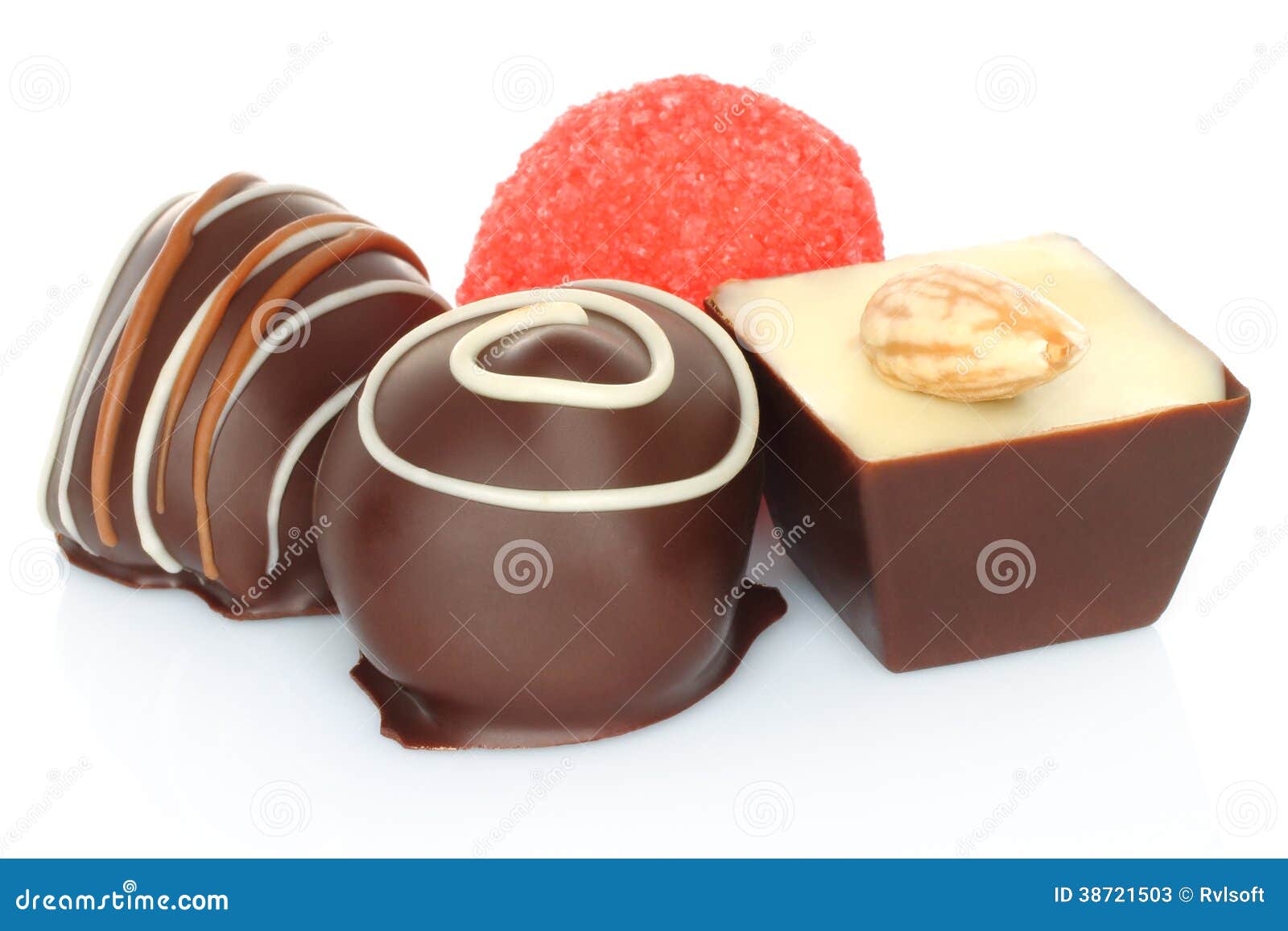 Assorted chocolate candies stock image. Image of dessert - 38721503