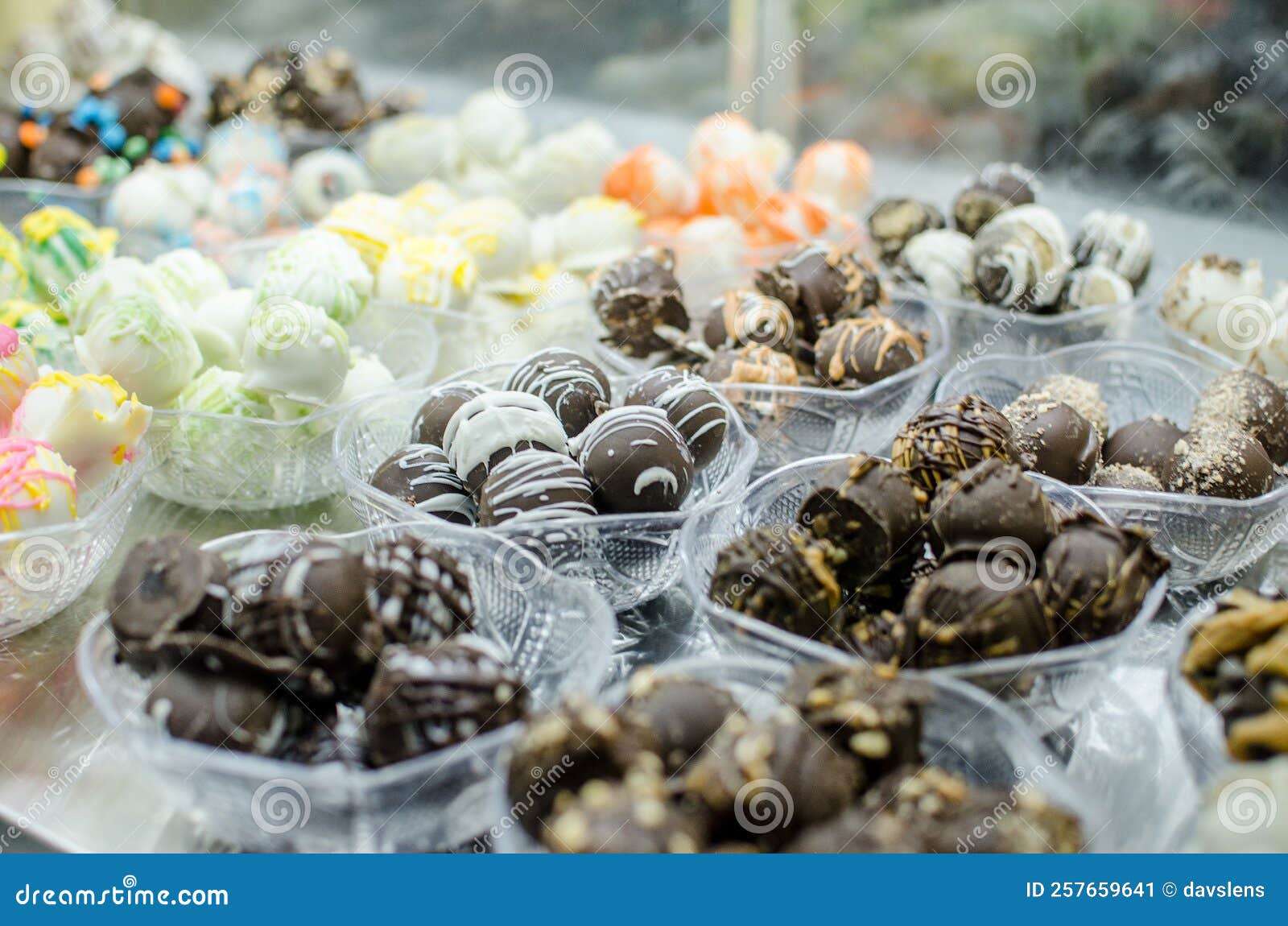 Assorted Chocolate Candy Balls Stock Image - Image of dishes, assorted ...