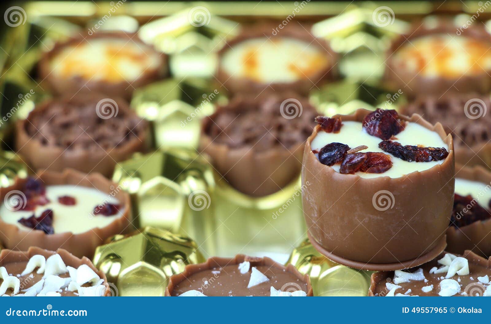Assorted Chocolate Confectionery Stock Image - Image of cocoa ...