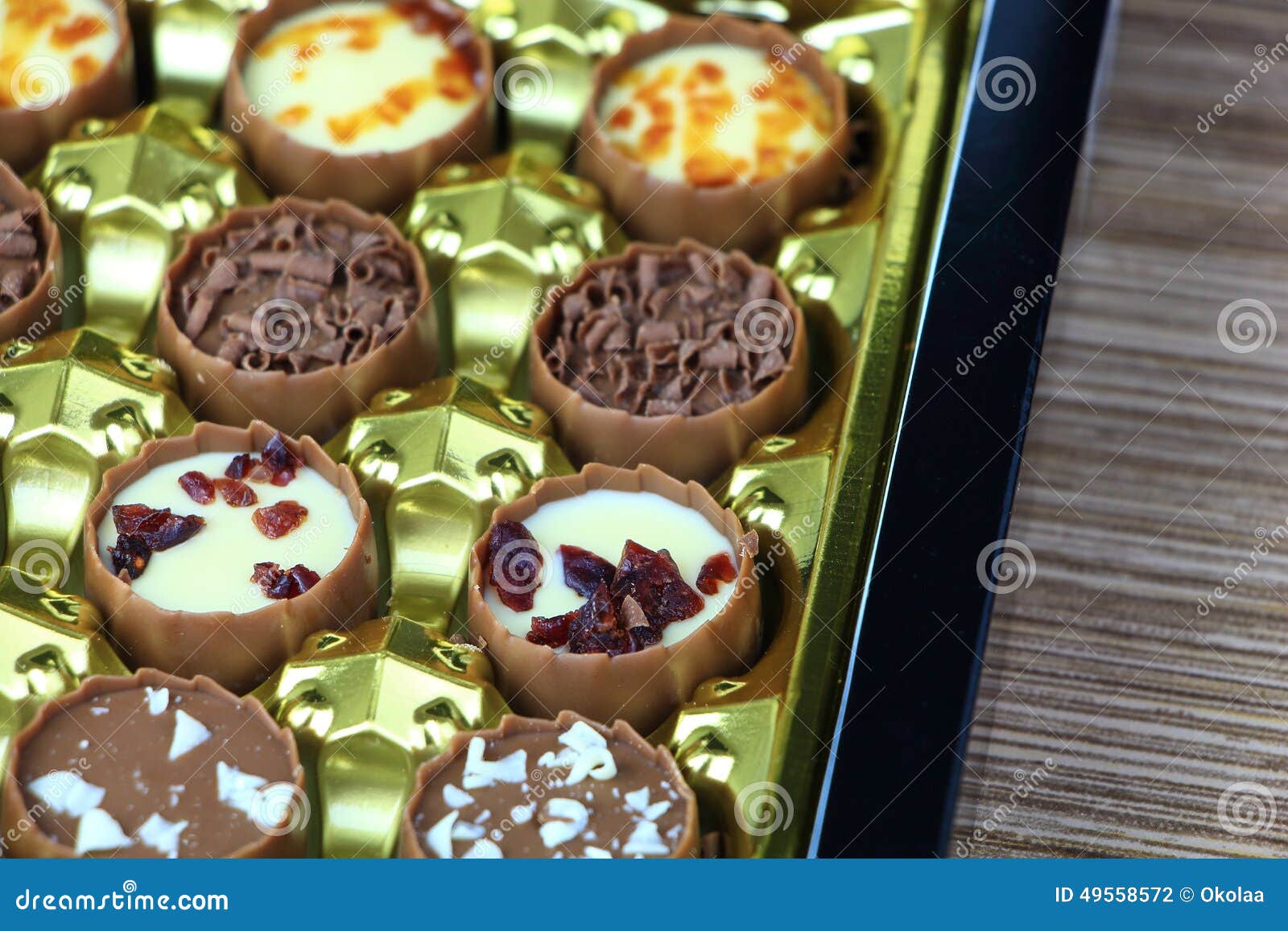 Assorted Chocolate Confectionery Stock Photo - Image of food, festive ...