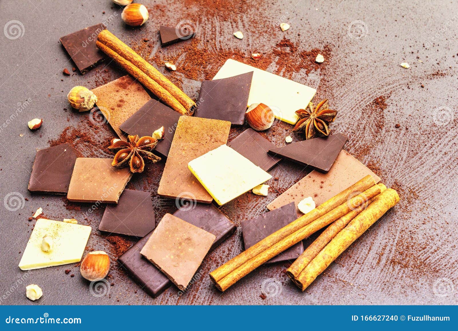 Assorted Chocolate with Different Cocoa Content Stock Photo - Image of ...