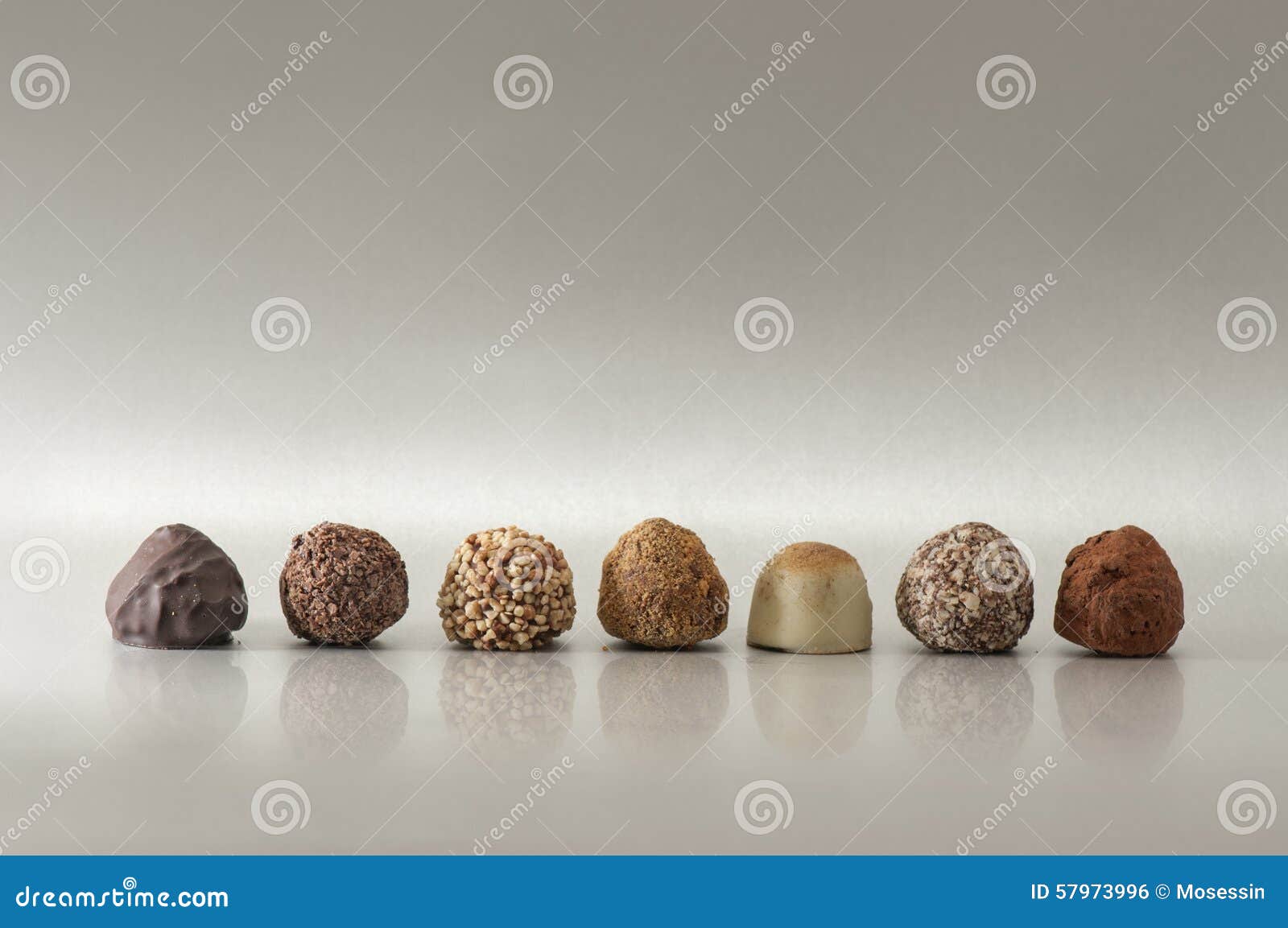 Assorted chocolate stock photo. Image of cashew, creme - 57973996