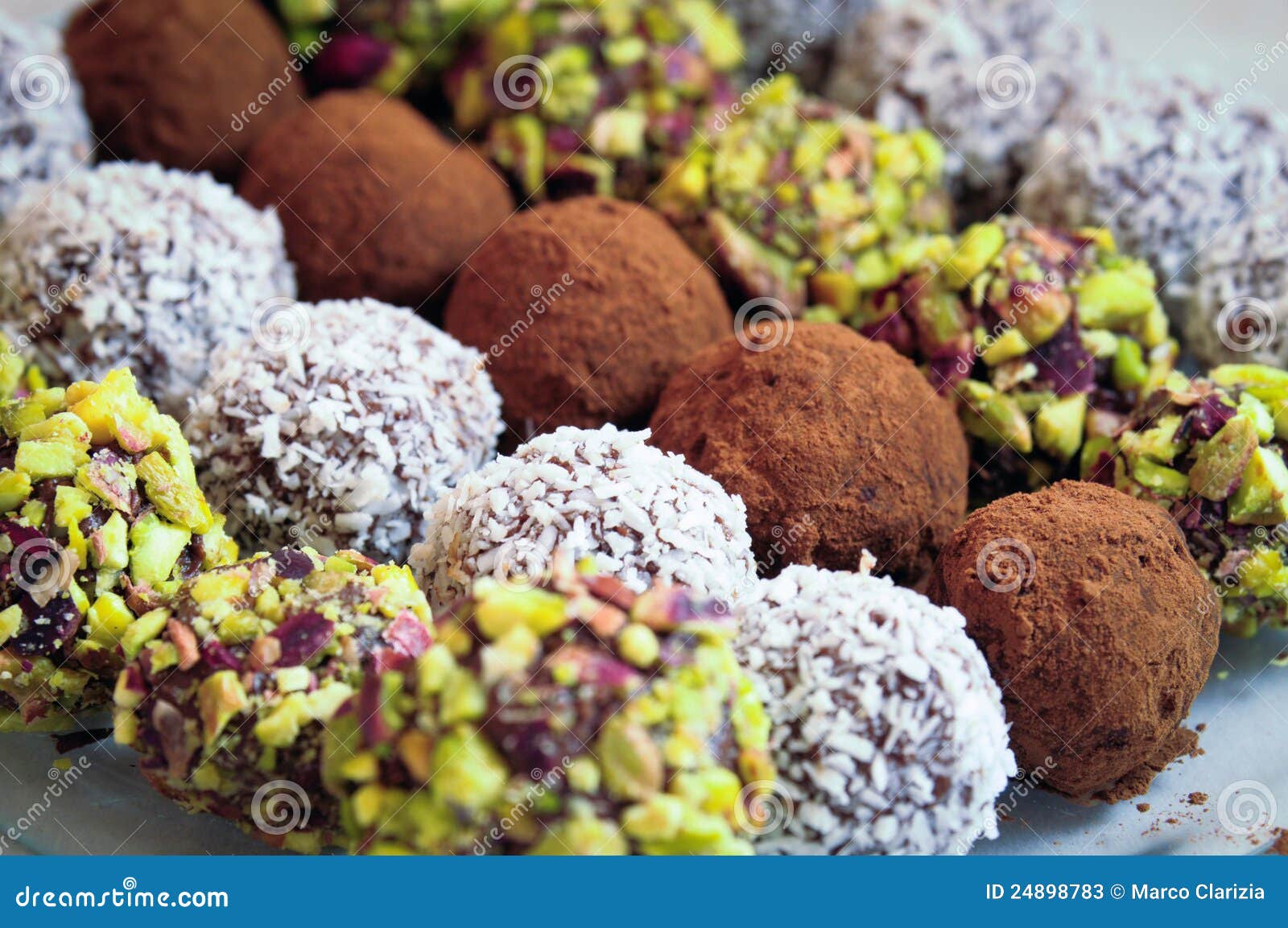 Assorted Chocolate Pralines Stock Image - Image of present, handmade ...