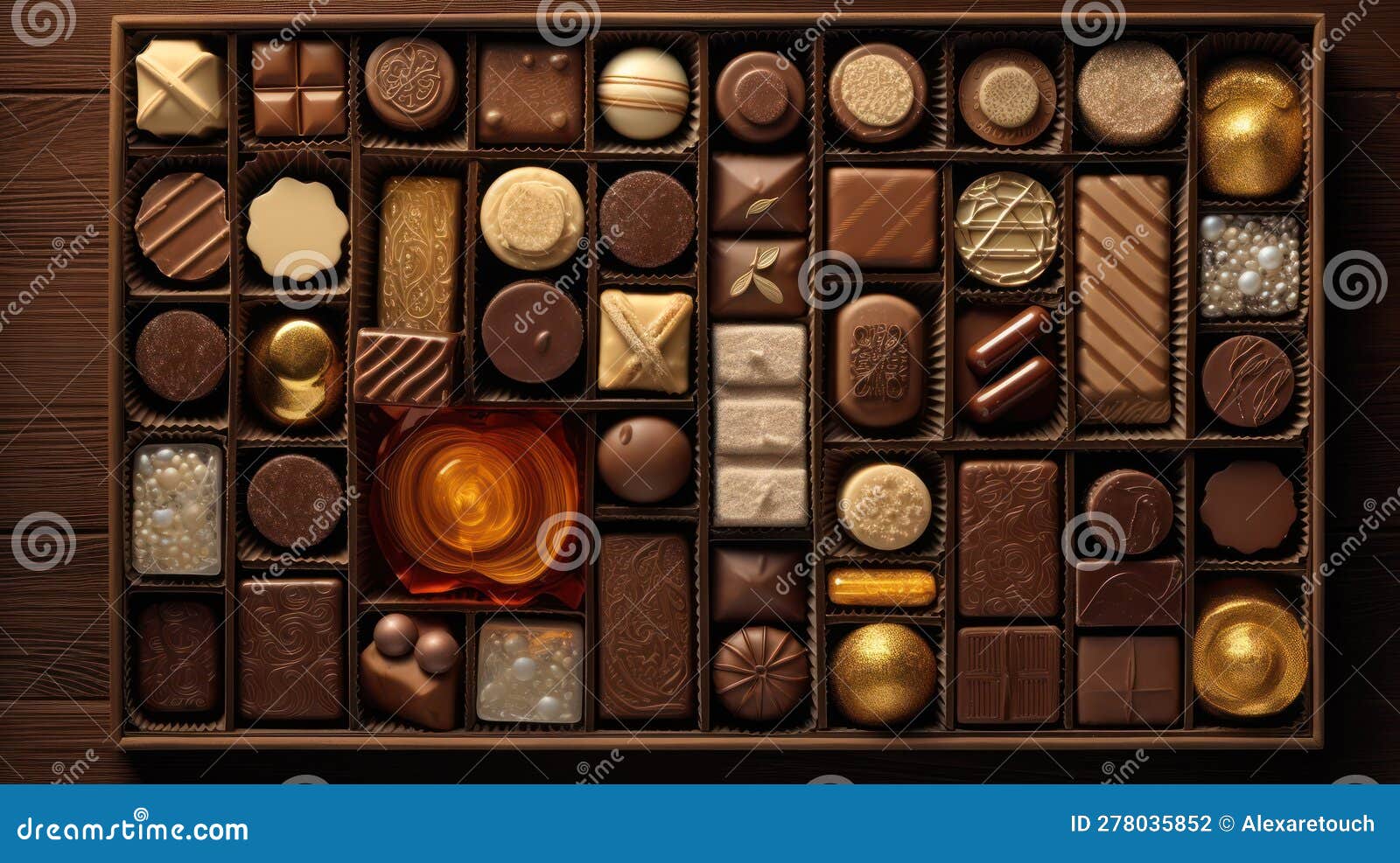 Assorted Chocolate Sweets from Different Types of Chocolate Stock ...