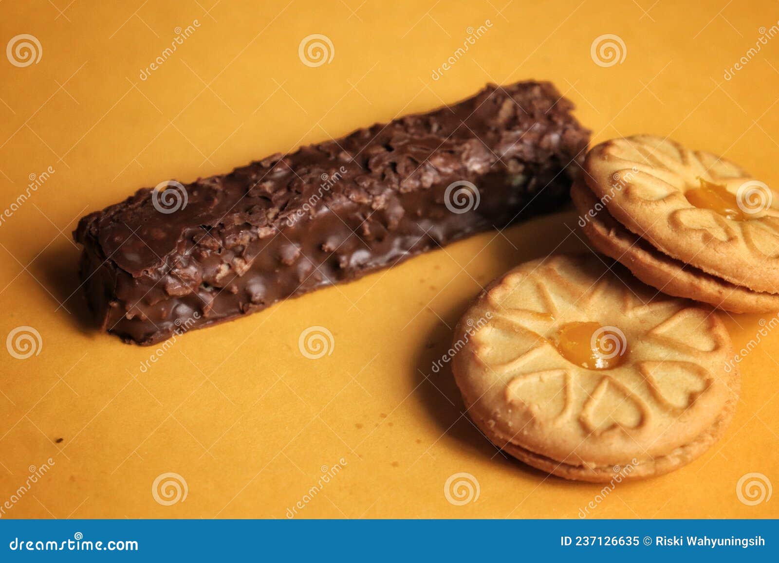 Assorted Chocolate Wafer Snacks and Jam Filled Biscuits Stock Image ...
