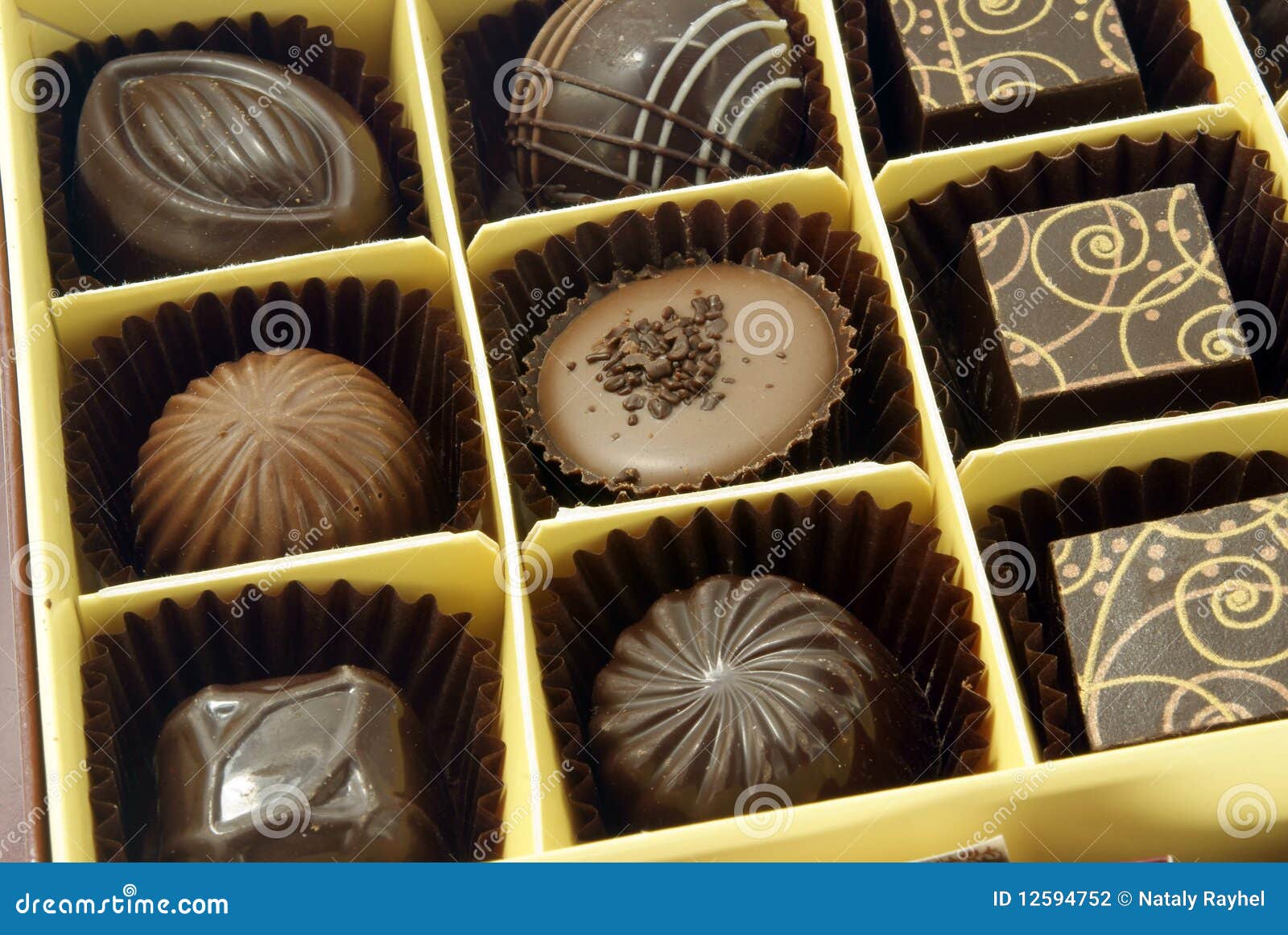 Assorted chocolates stock photo. Image of holiday, confectionery - 12594752