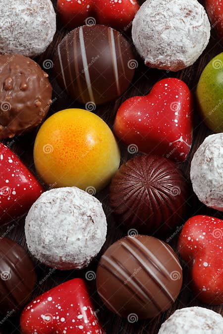 Assorted chocolates stock image. Image of sugar, selective - 20611537