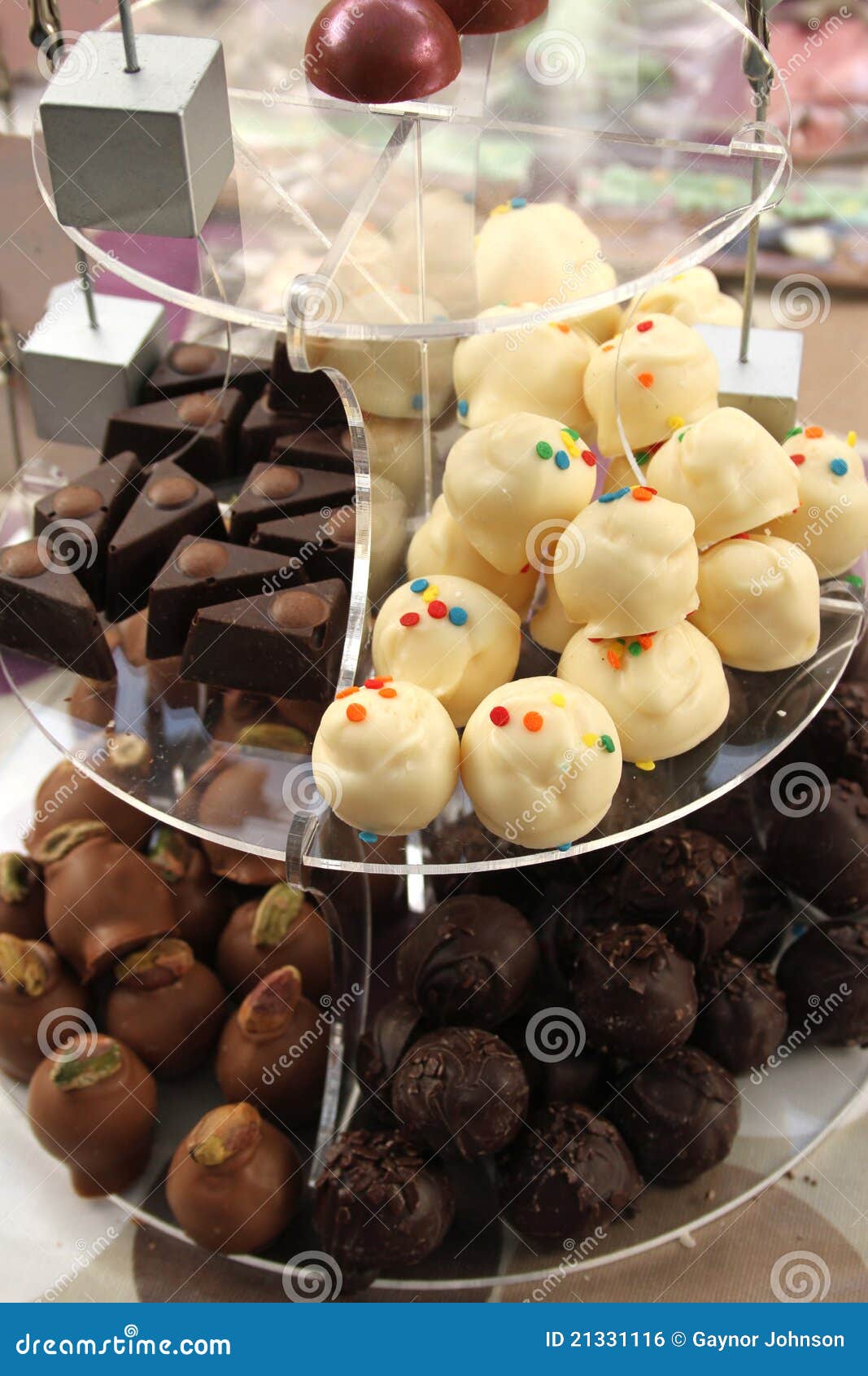 Assorted Chocolates stock photo. Image of color, decorated - 21331116