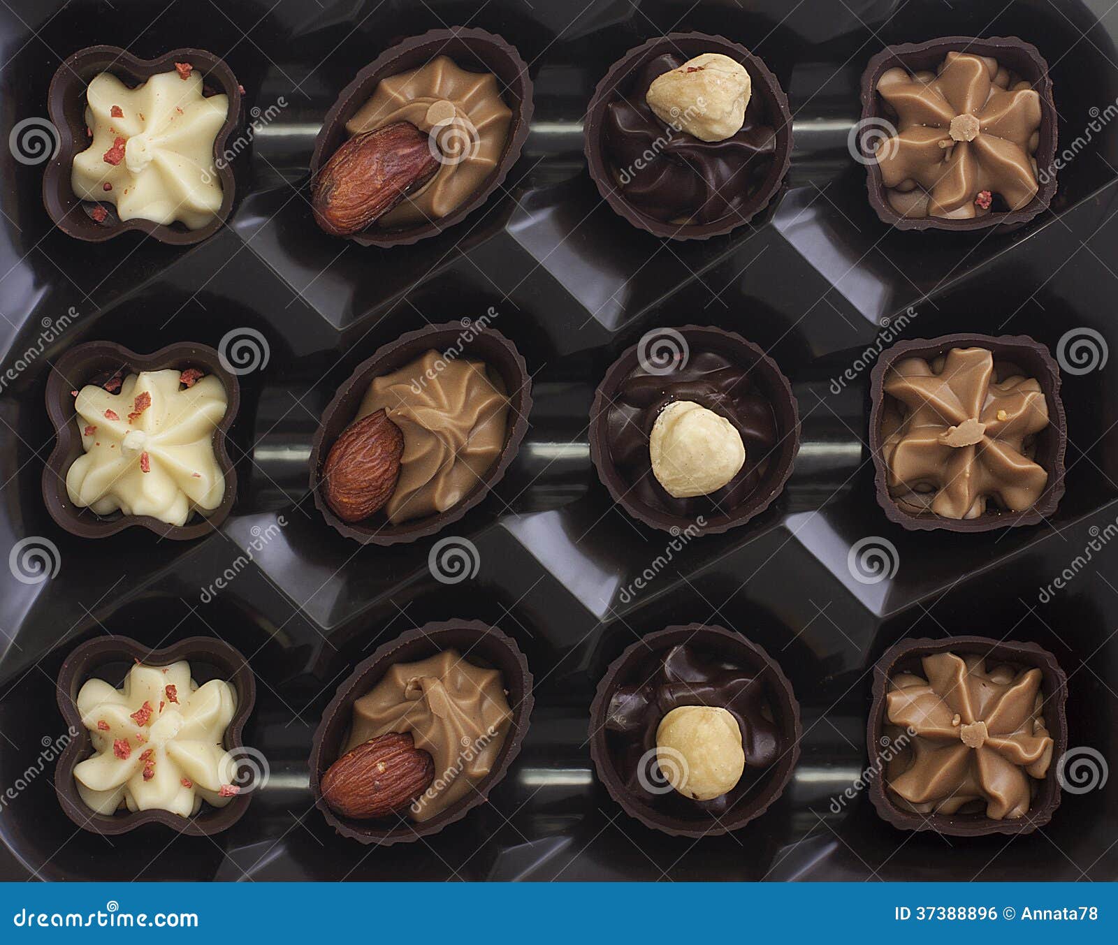 Assorted chocolates stock photo. Image of chocolated - 37388896