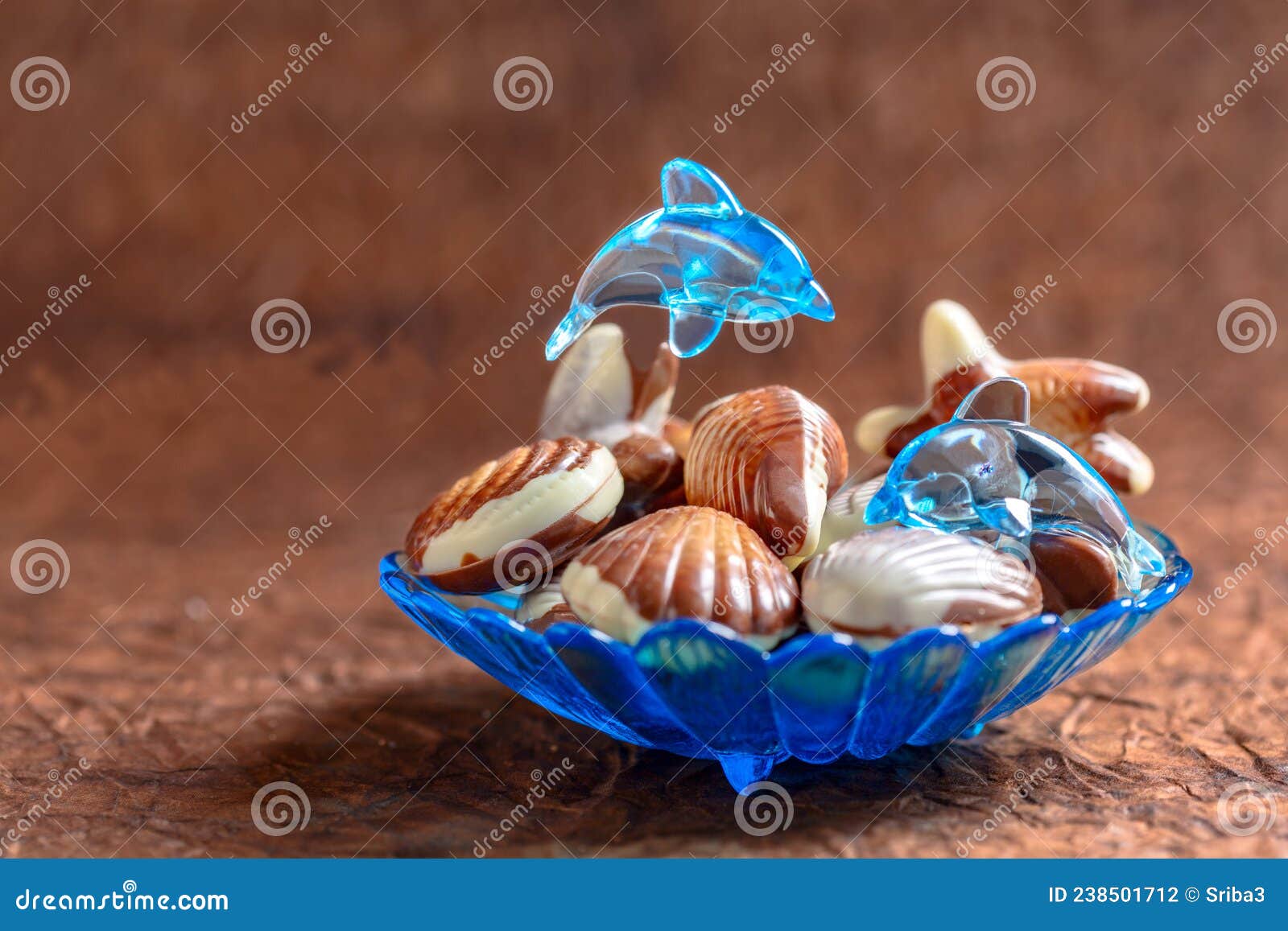 Assorted Chocolates in a Nautical Theme Stock Photo - Image of space ...
