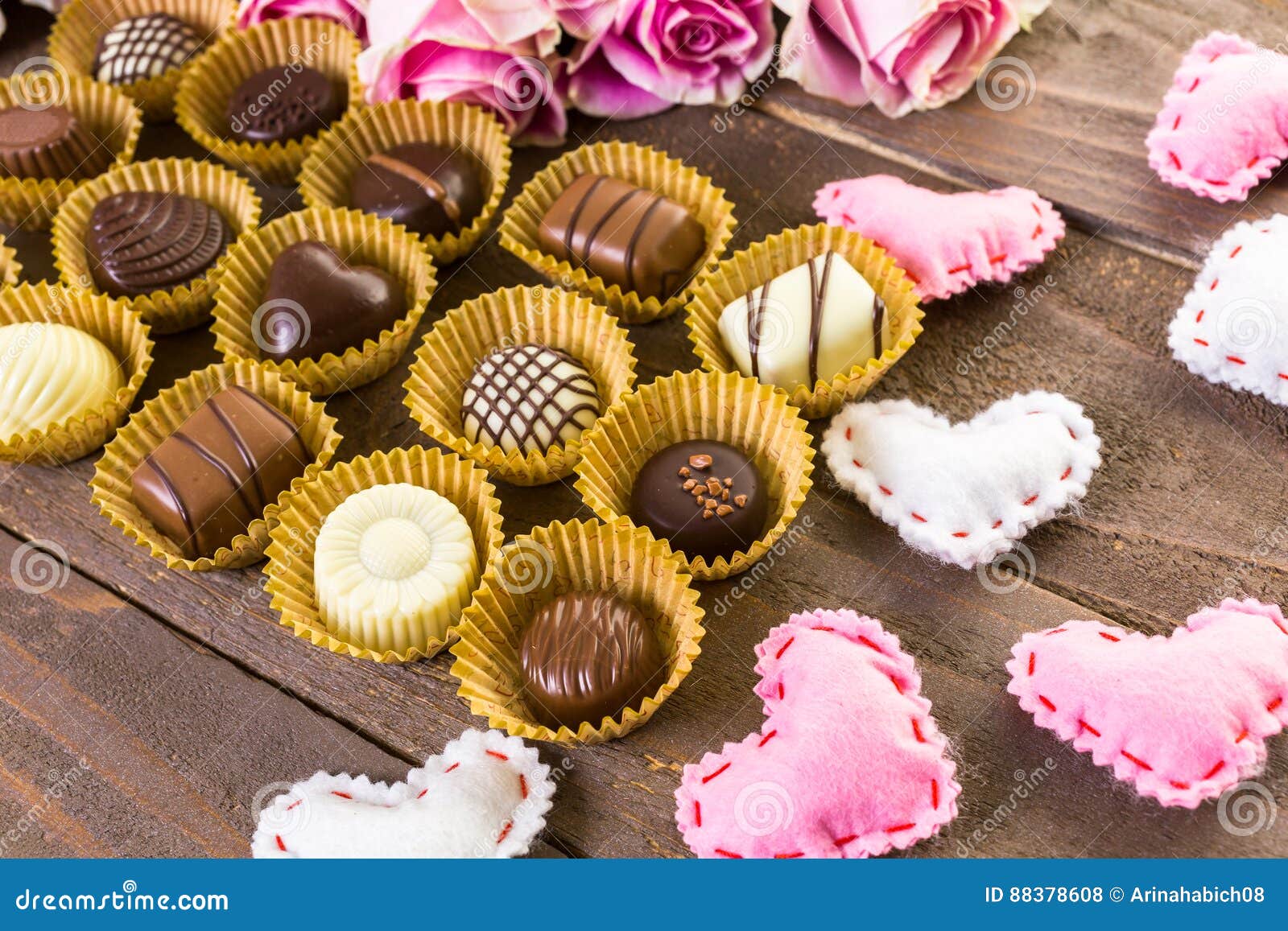 Chocolates stock photo. Image of chocolates, shape, heart - 88378608