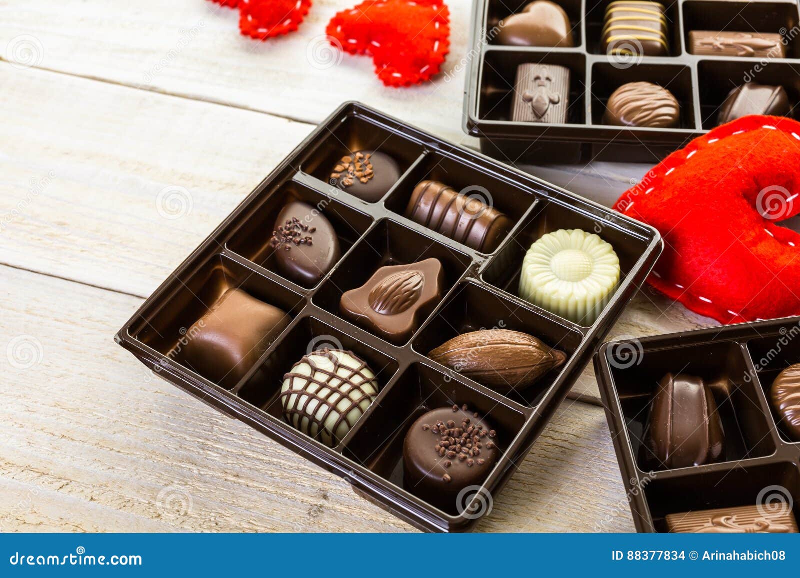 Chocolate box stock photo. Image of gifts, food, valentines - 88377834
