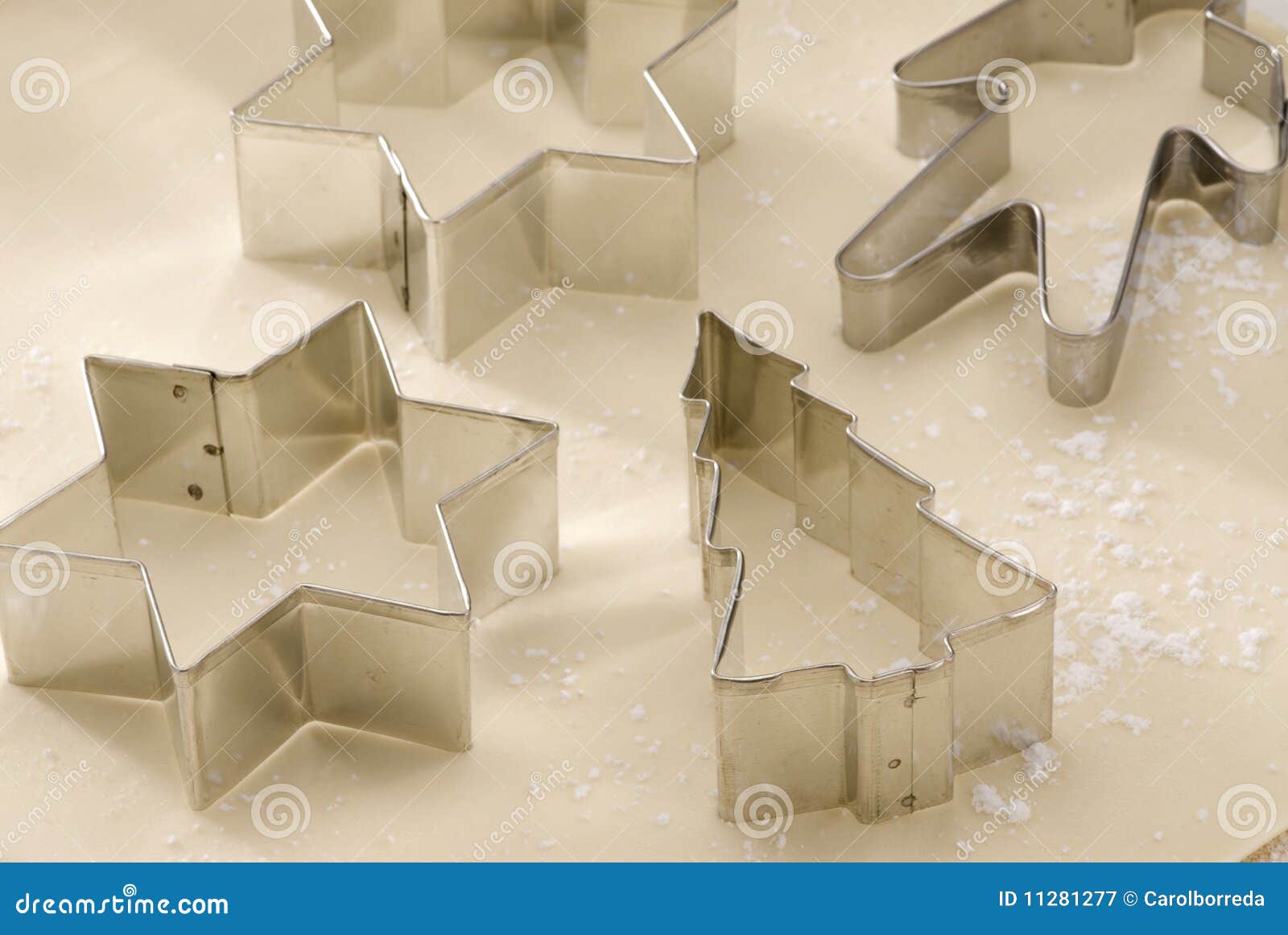 Assorted Christmas Cookie Cutters. Stock Image - Image of indoors, life ...