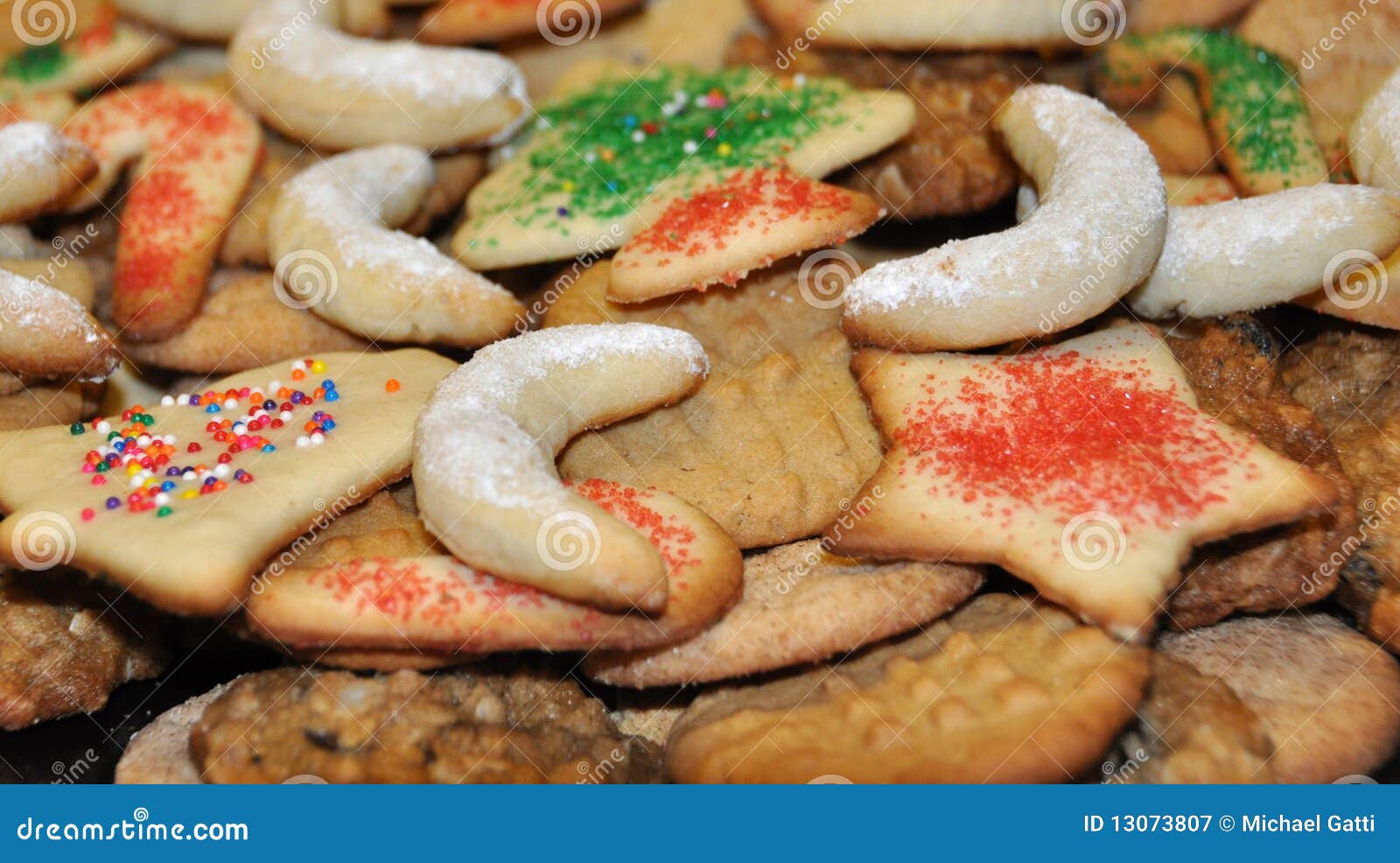 Assorted Christmas cookies stock image. Image of holiday - 13073807