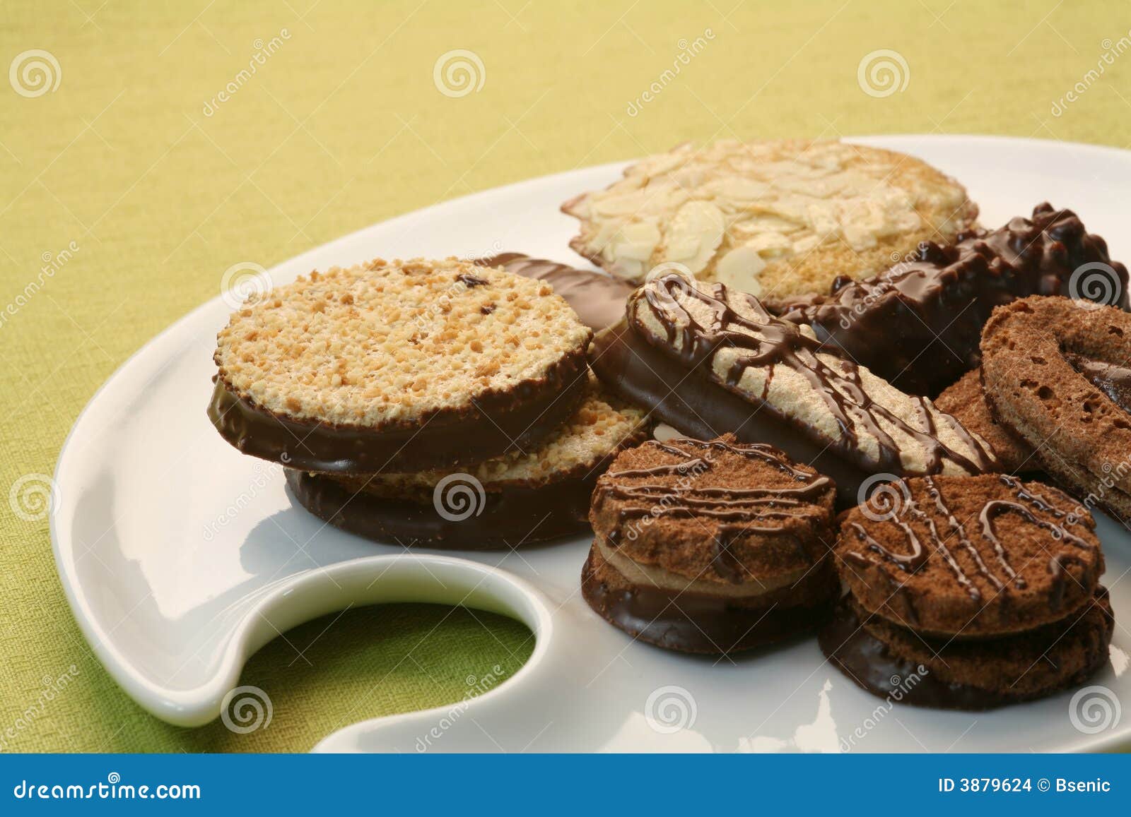 Assorted christmas cookies stock photo. Image of plate - 3879624
