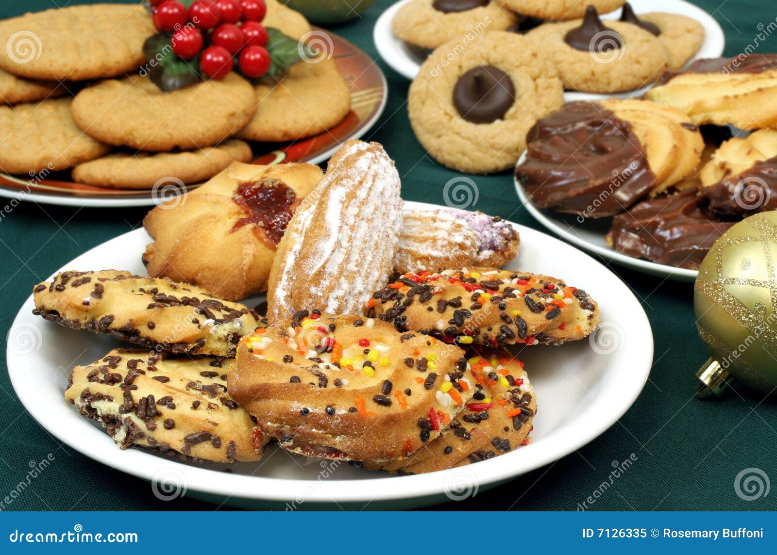 Assorted Christmas Cookies stock image. Image of dessert - 7126335