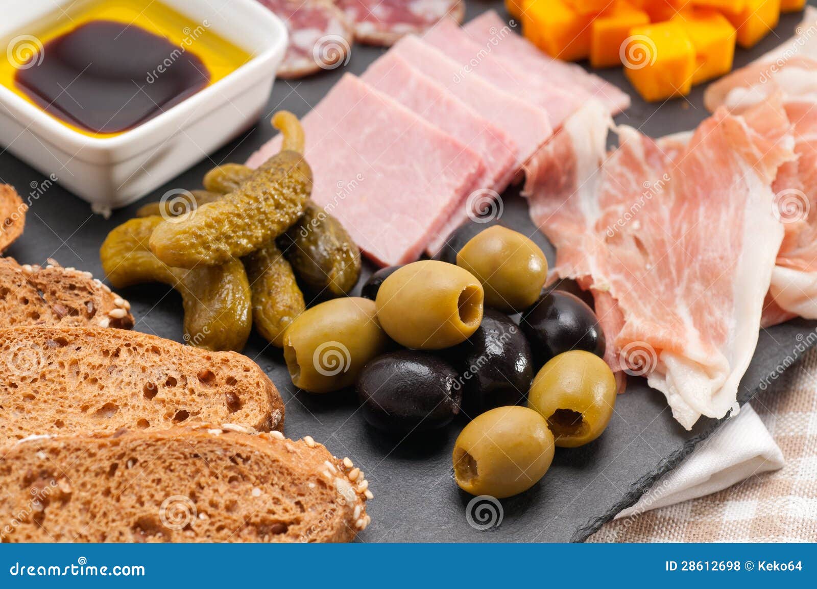 Assorted cold cut platter stock photo. Image of lunch - 28612698