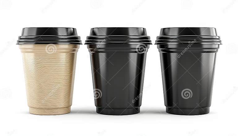 Assorted Collection of Disposable Coffee Cups for Single Use Hot ...