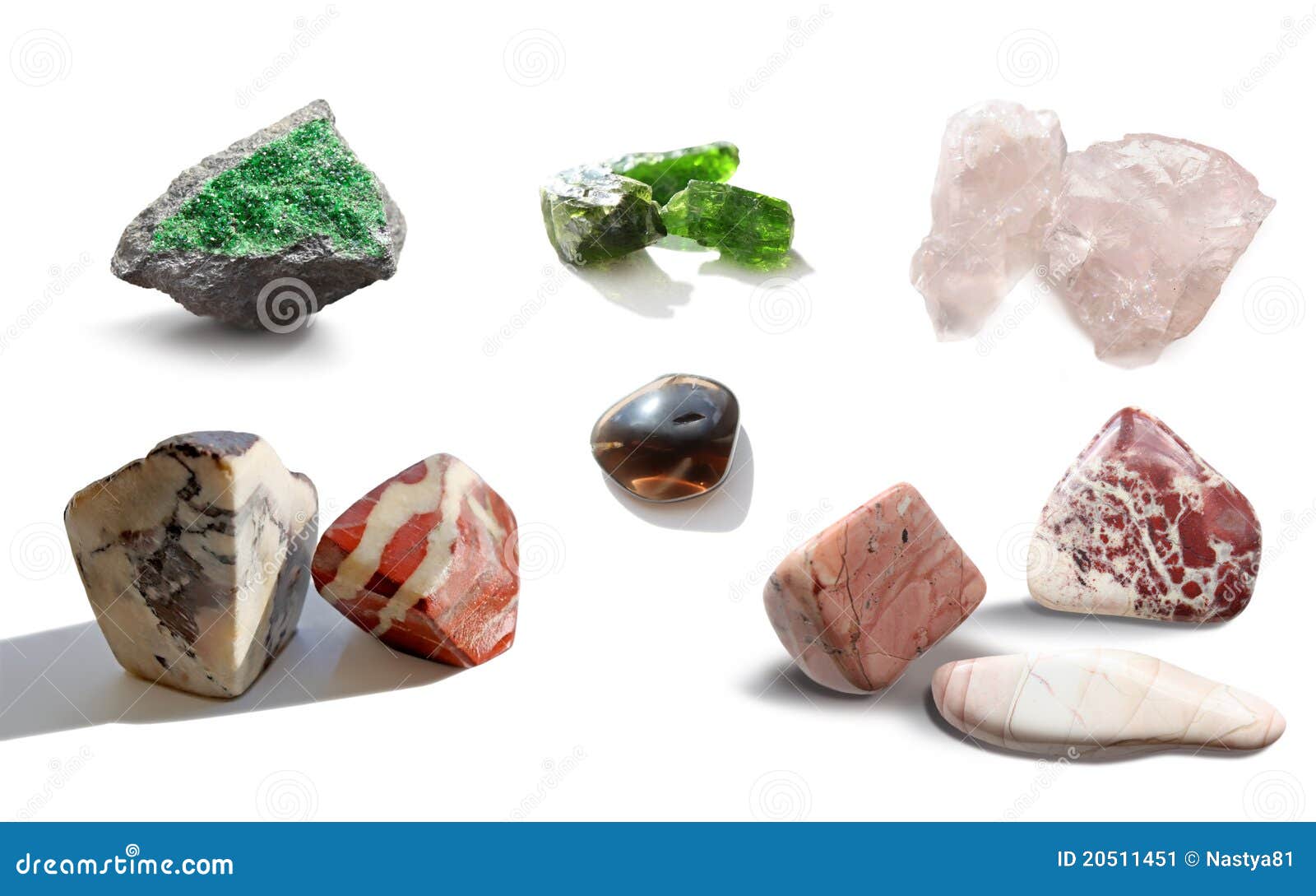 Assorted Collection of Mineral Stock Image - Image of feldspar, close ...