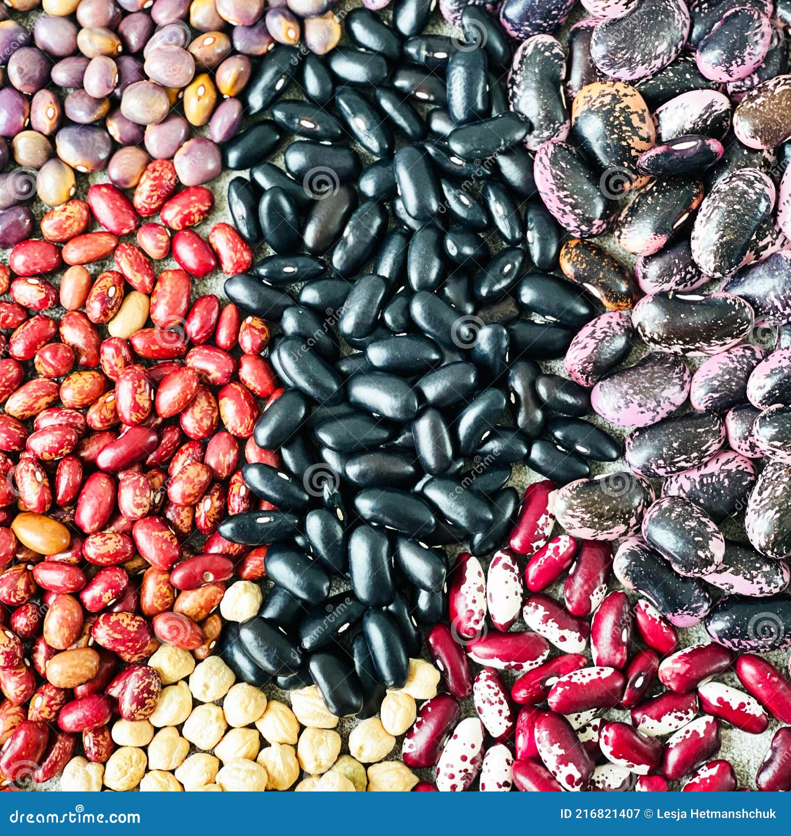Assorted colored beans stock image. Image of colored - 216821407