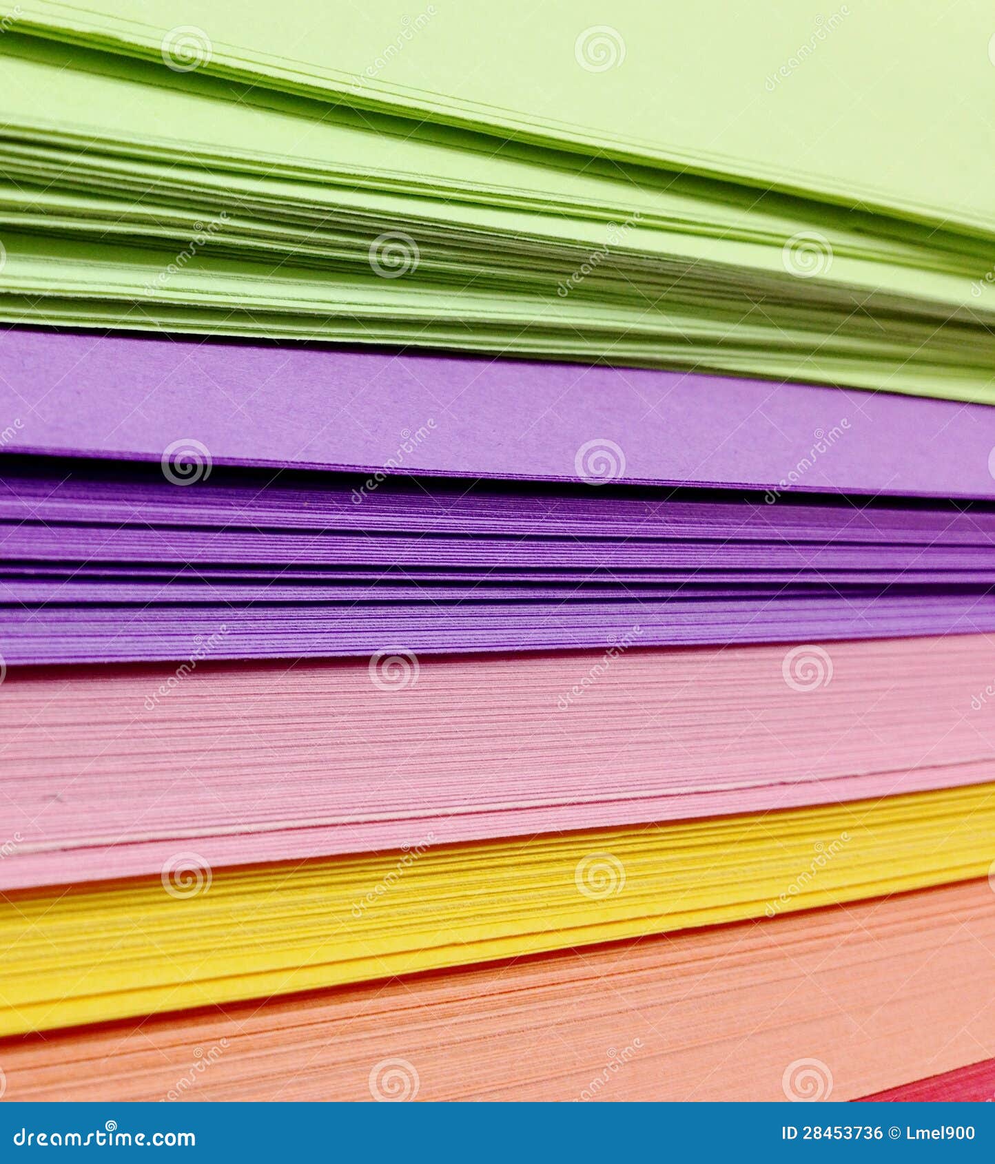Assorted Colored Pile of Papers Stock Photo - Image of document, print ...