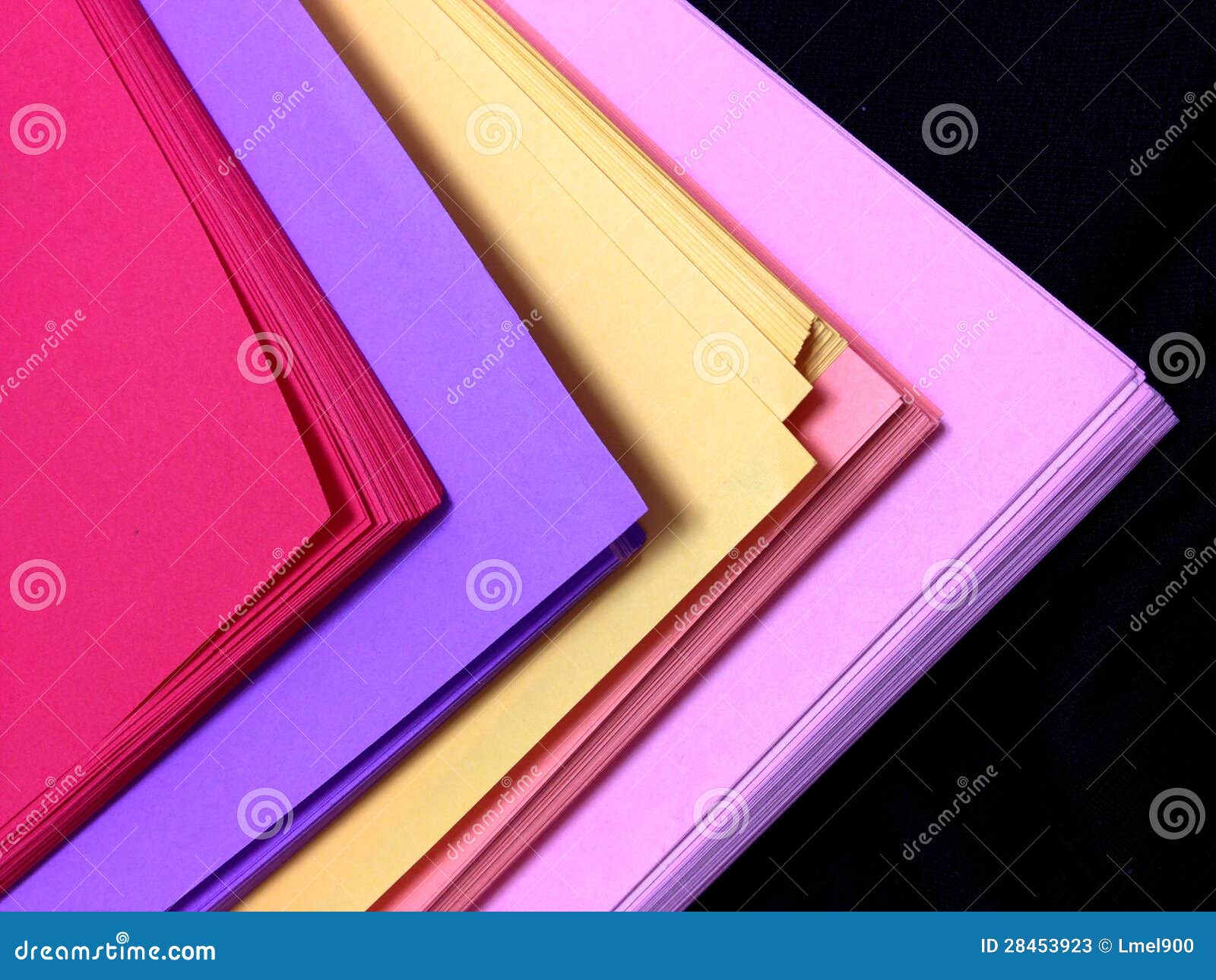 Assorted Colored Pile of Papers Stock Image - Image of black, print ...