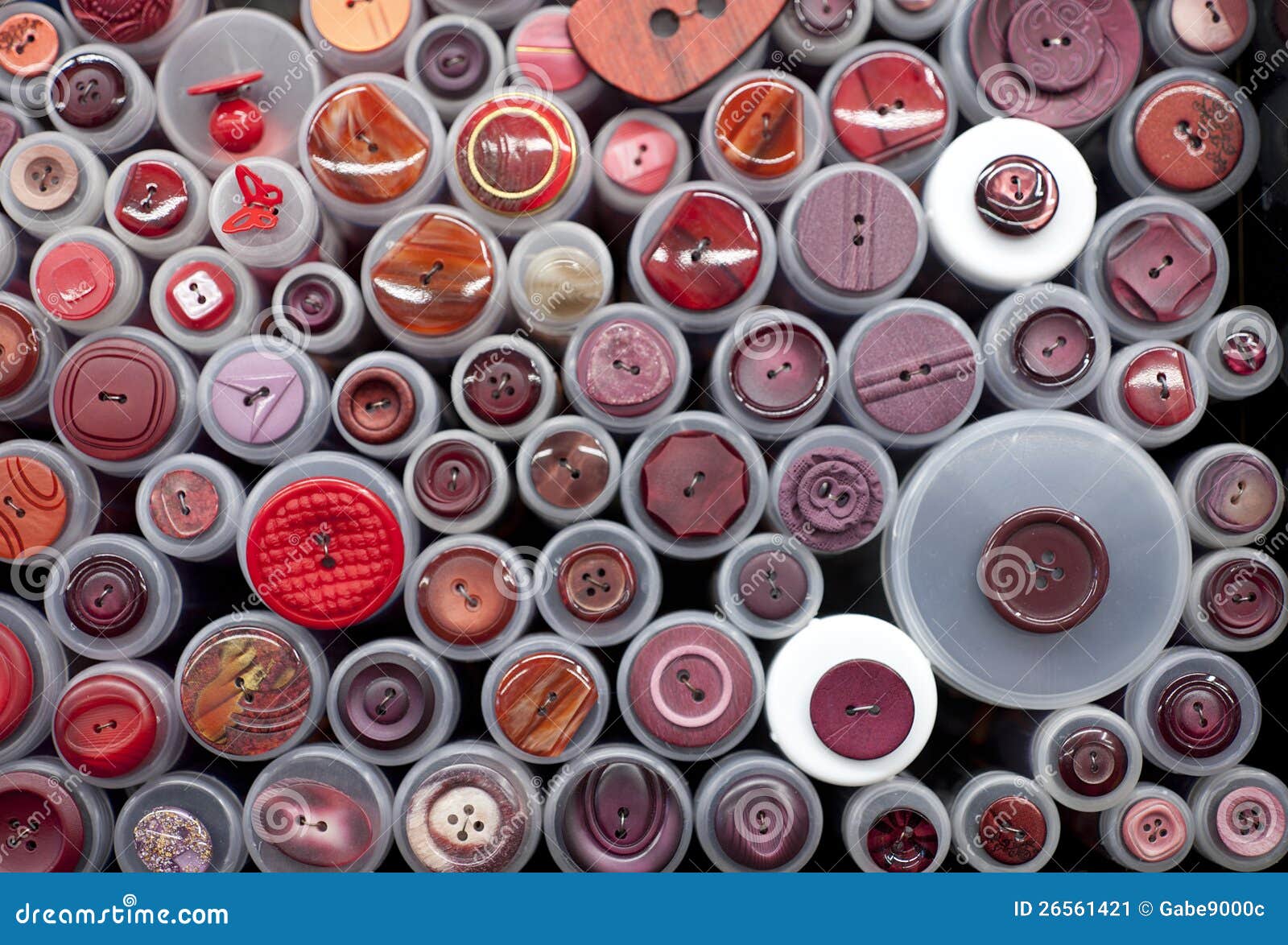 Assorted colorful buttons stock image. Image of accessories - 26561421