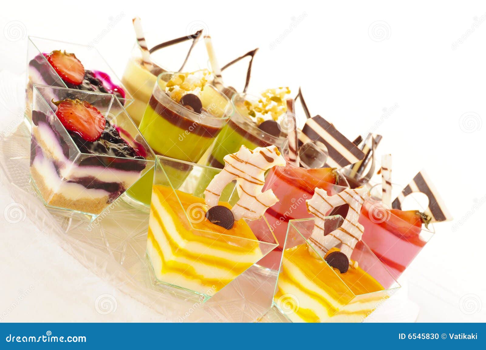 Assorted colorful desserts stock photo. Image of colorful - 6545830