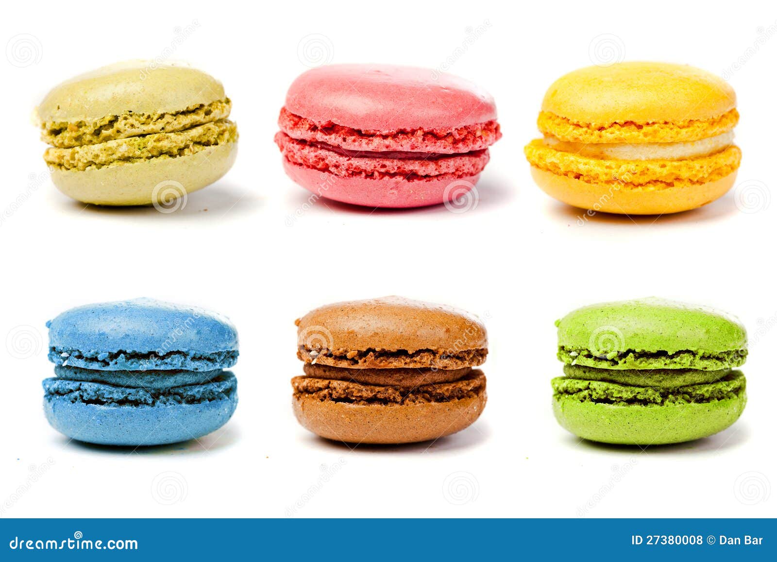 Assorted Colorful French Macarons Stock Photo - Image of confectionery ...