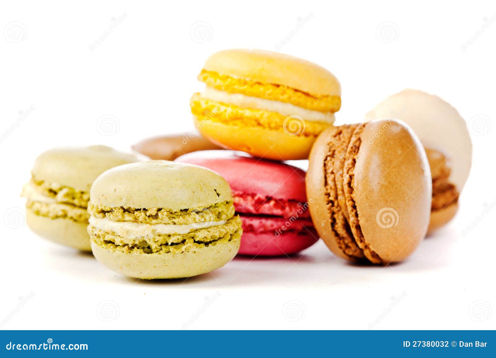 Assorted Colorful French Macarons Stock Photo - Image of isolated ...