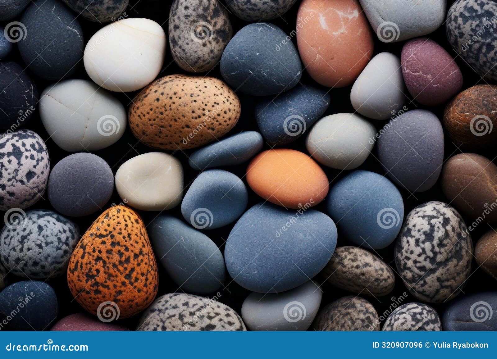 Assorted Colorful Pebbles and Stones Texture Stock Illustration ...