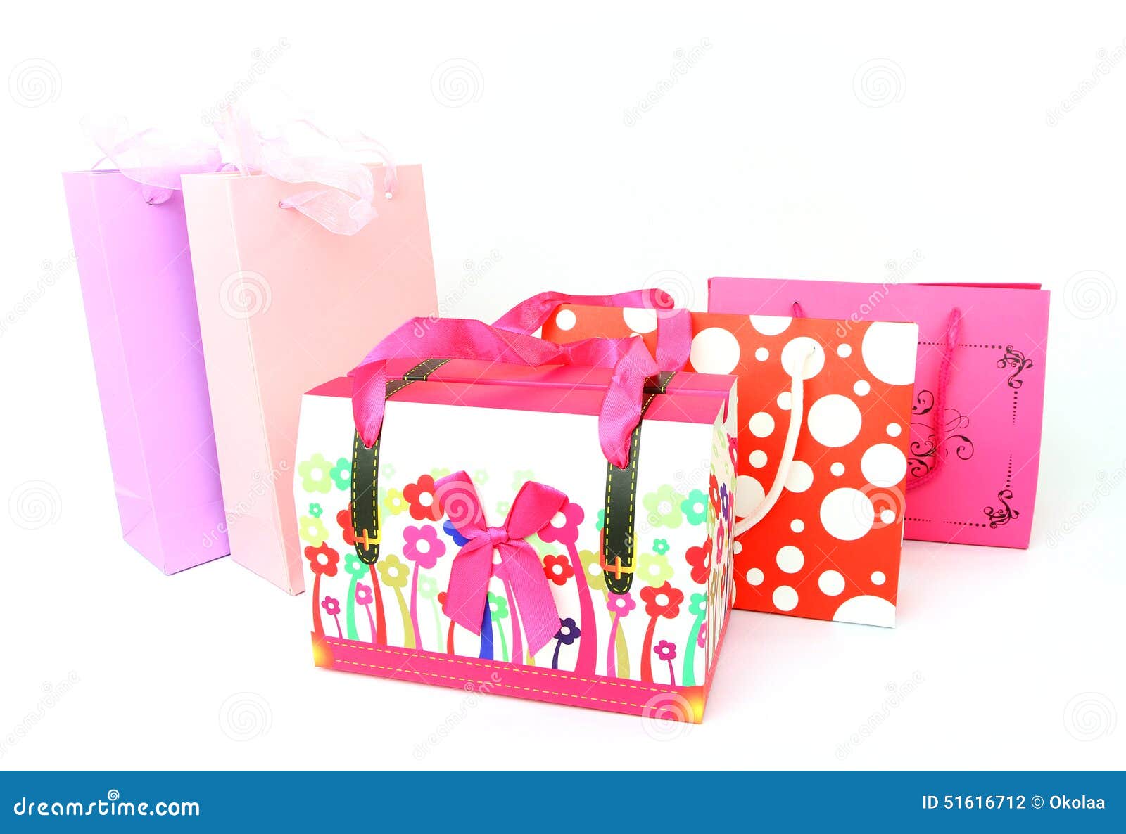 Assorted Colorful Shopping Bags Isolated Stock Photo - Image of ...