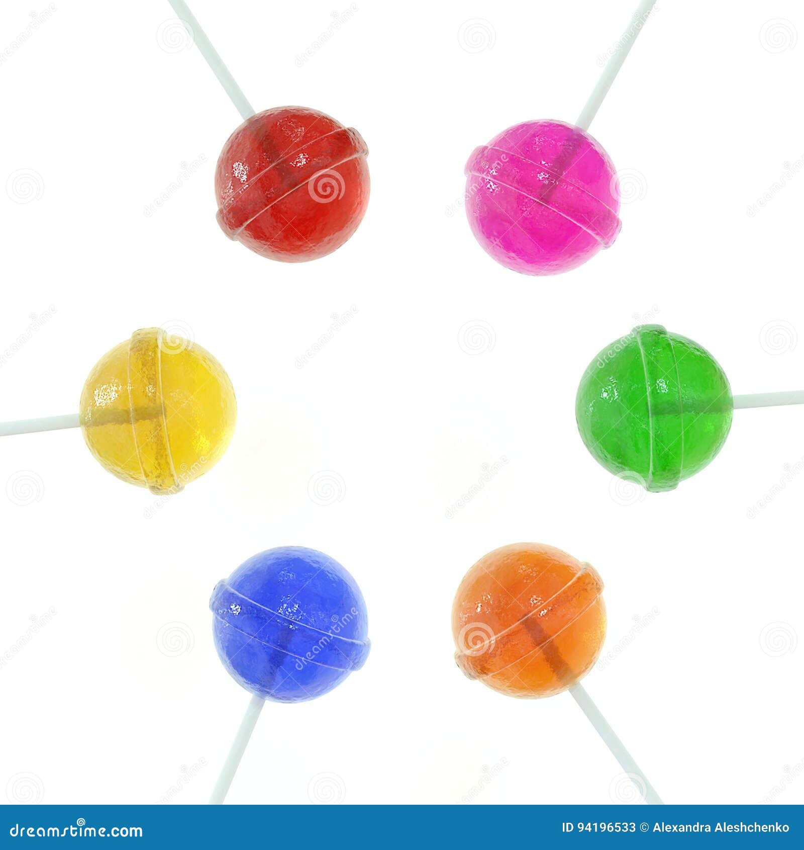 Assorted colors lollipops stock illustration. Illustration of food ...