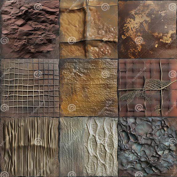 Assorted Colors and Textures Collage, a Vibrant Display of Multiple ...
