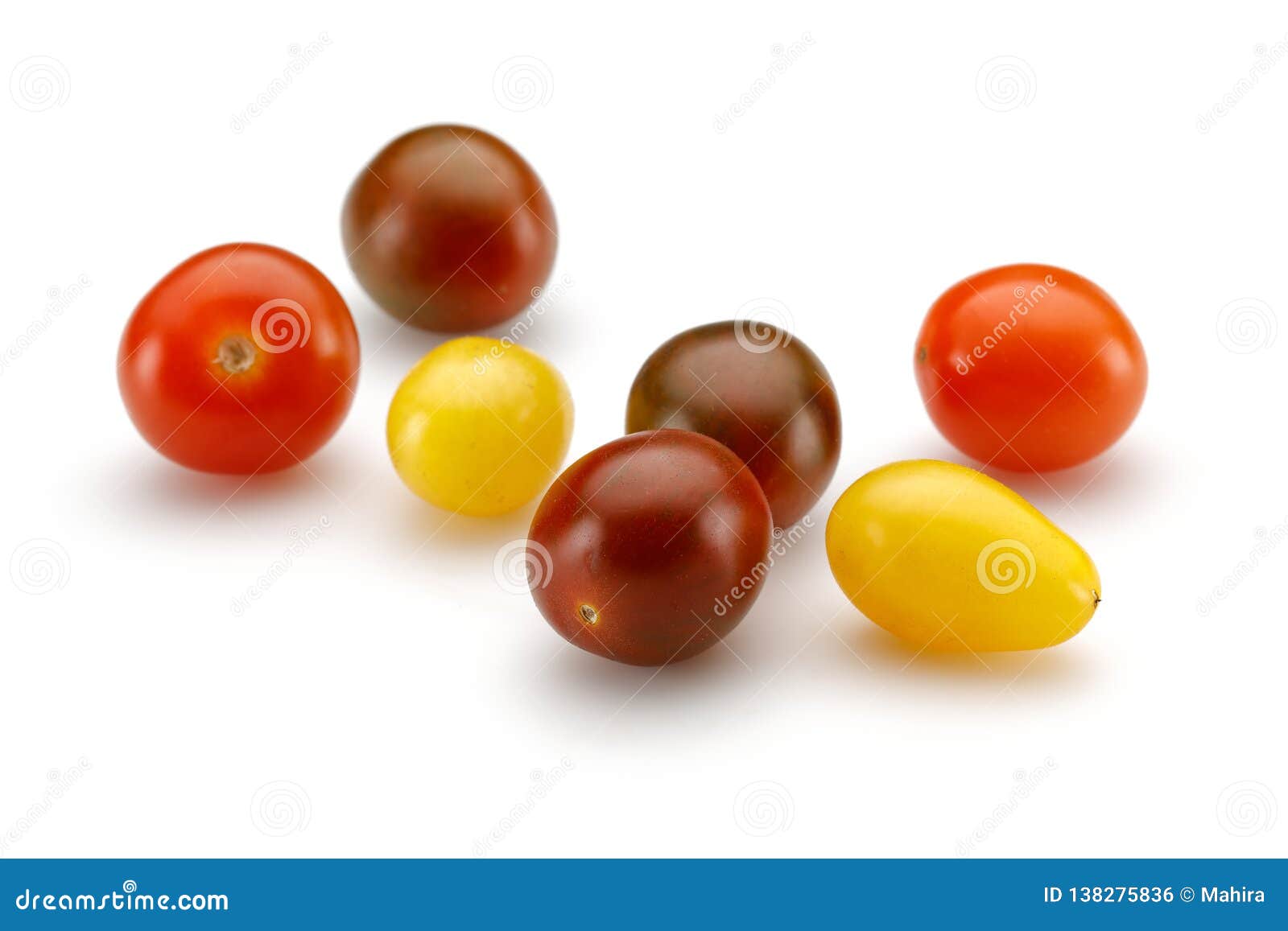 Assorted Colours Cherry Tomatoes Stock Photo - Image of isolated ...
