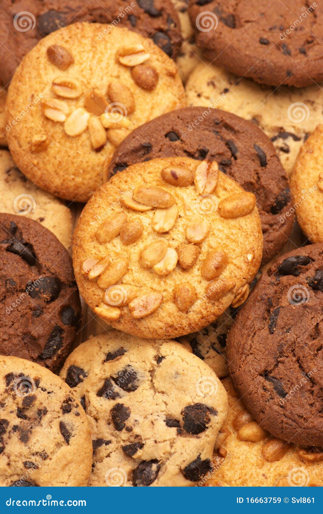 Assorted cookies stock image. Image of unhealthy, baked - 16663759
