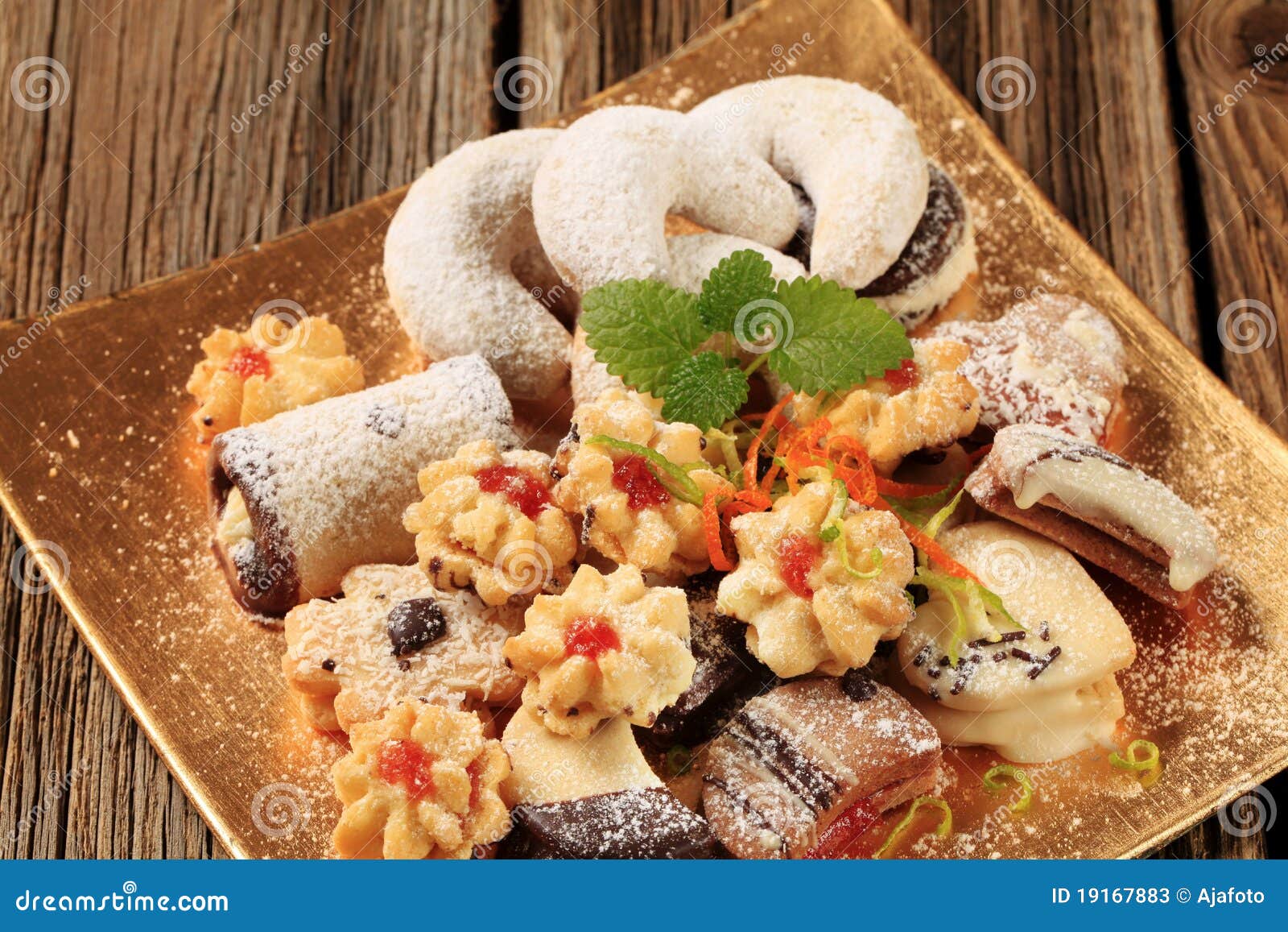 Assorted cookies stock image. Image of pastry, confectionery - 19167883