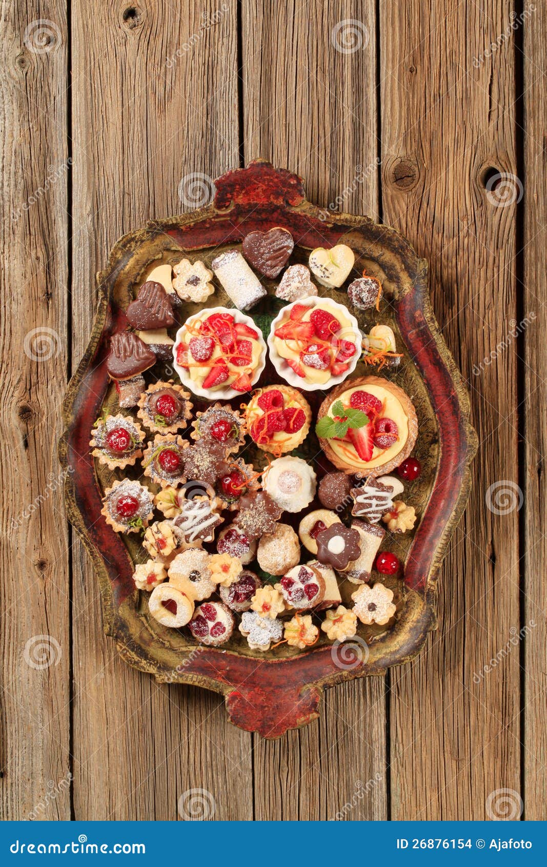 Assorted cookies stock photo. Image of sweet, banana - 26876154