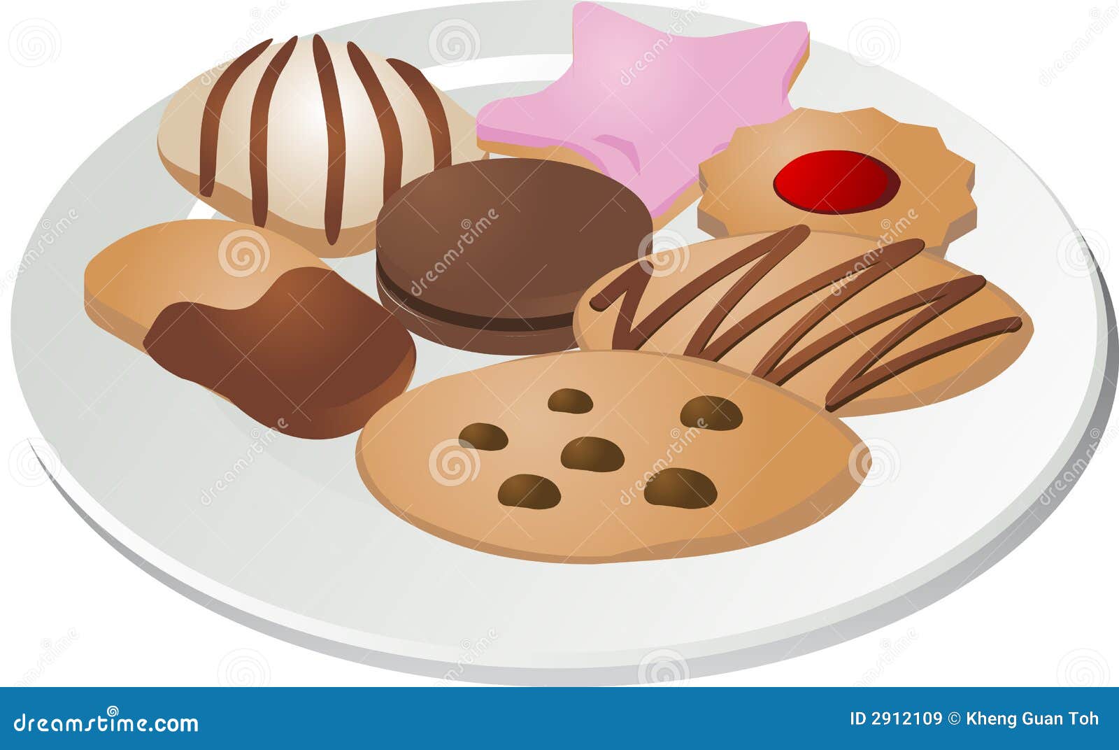 Assorted cookies stock illustration. Illustration of frosting - 2912109