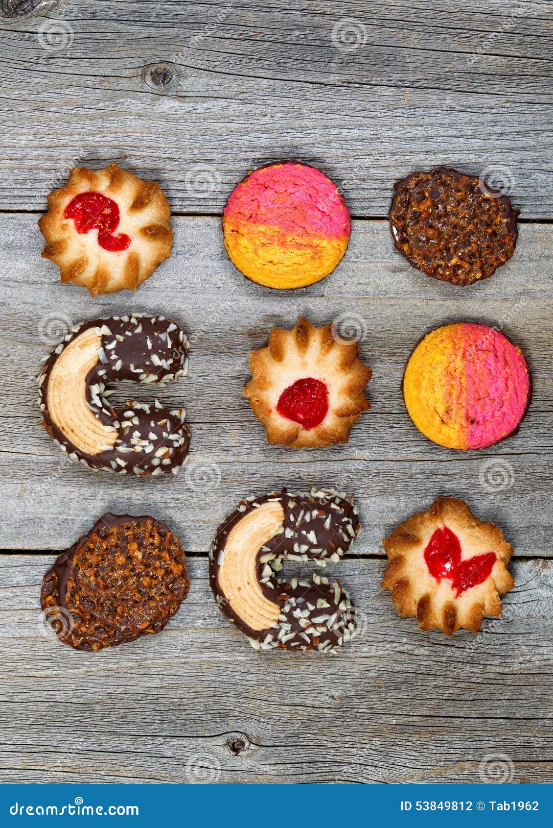 Assorted Cookies Organized Rustic Wood Photos - Free & Royalty-Free ...