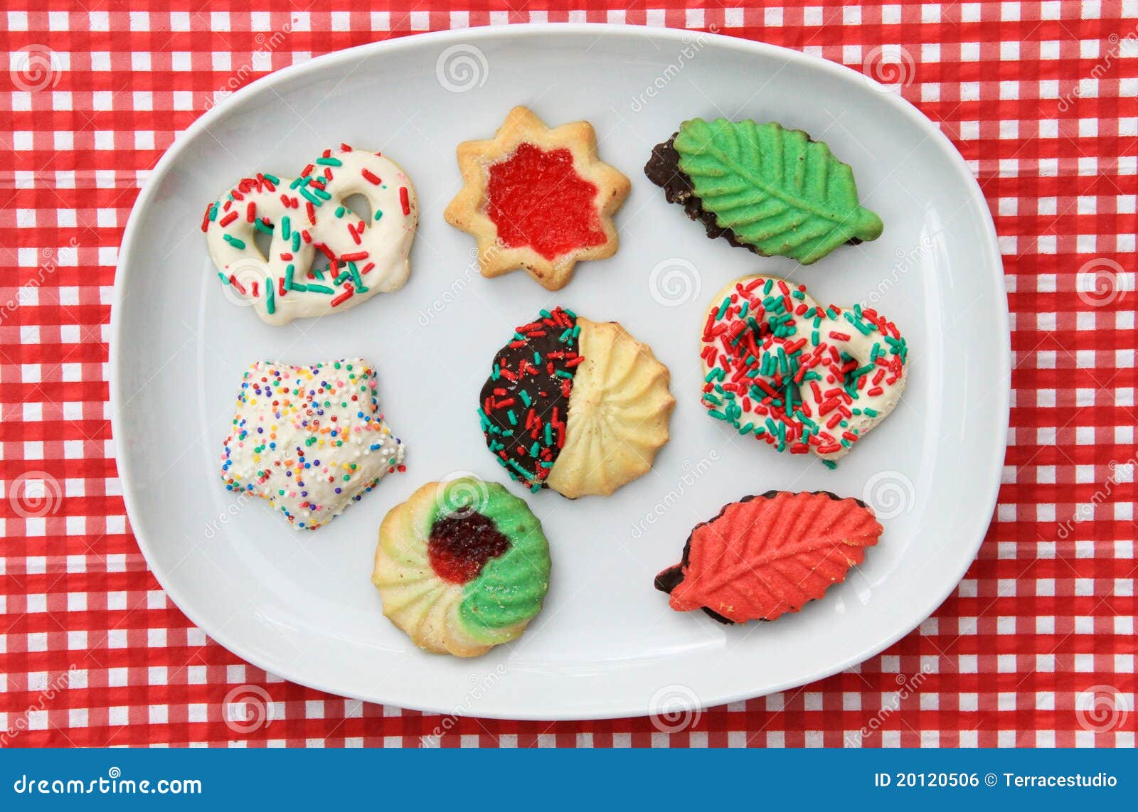 Assorted Cookies On A Plate Royalty-Free Stock Image | CartoonDealer ...
