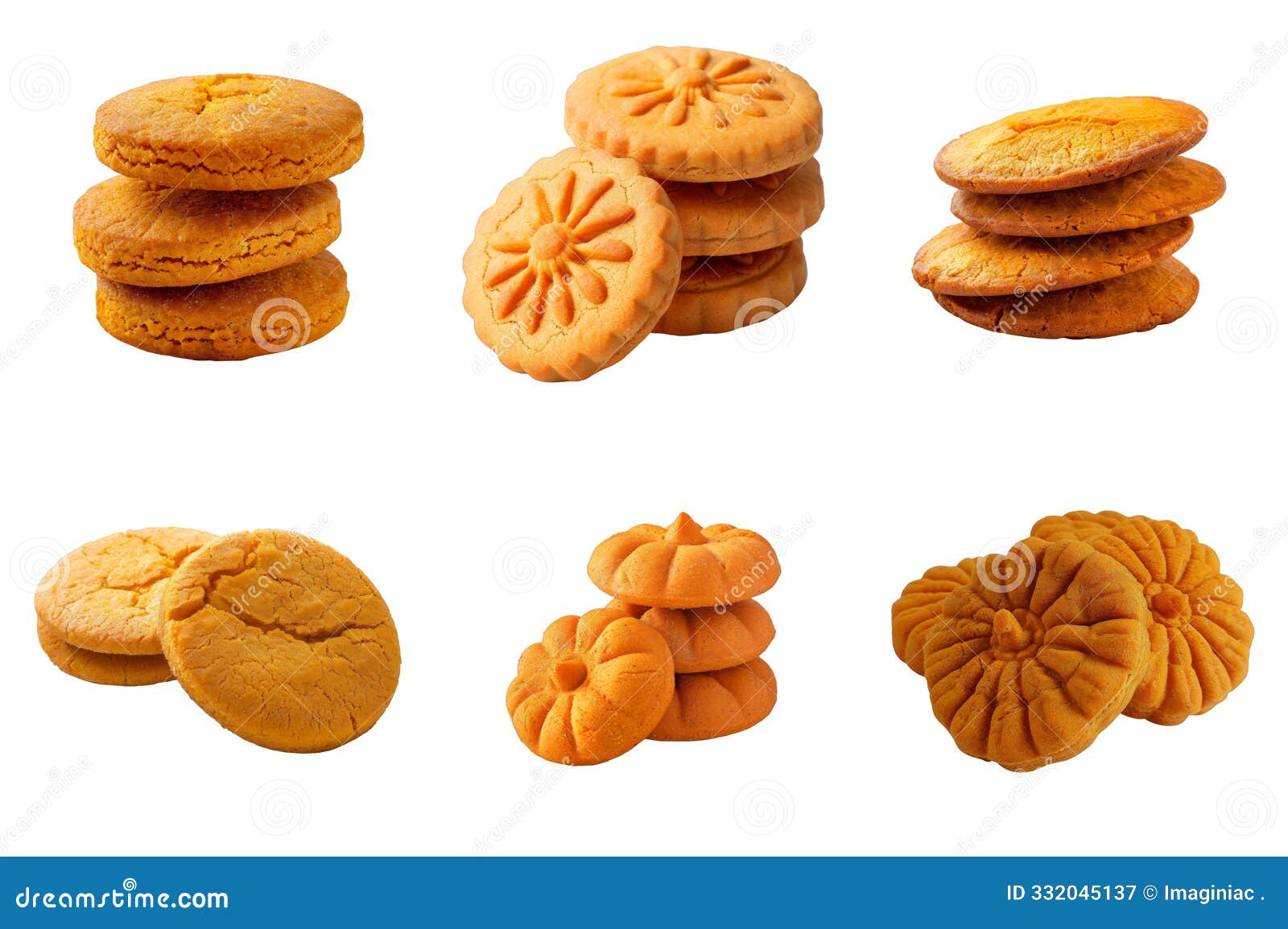 Assorted Cookies with Various Shapes and Designs Stock Illustration ...