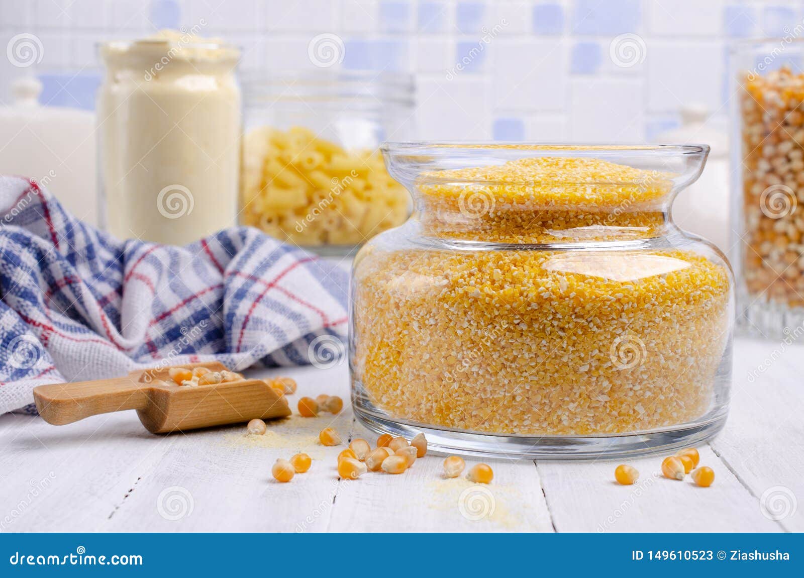 Assorted Corn Products in a Glass Jar Stock Image - Image of eating ...