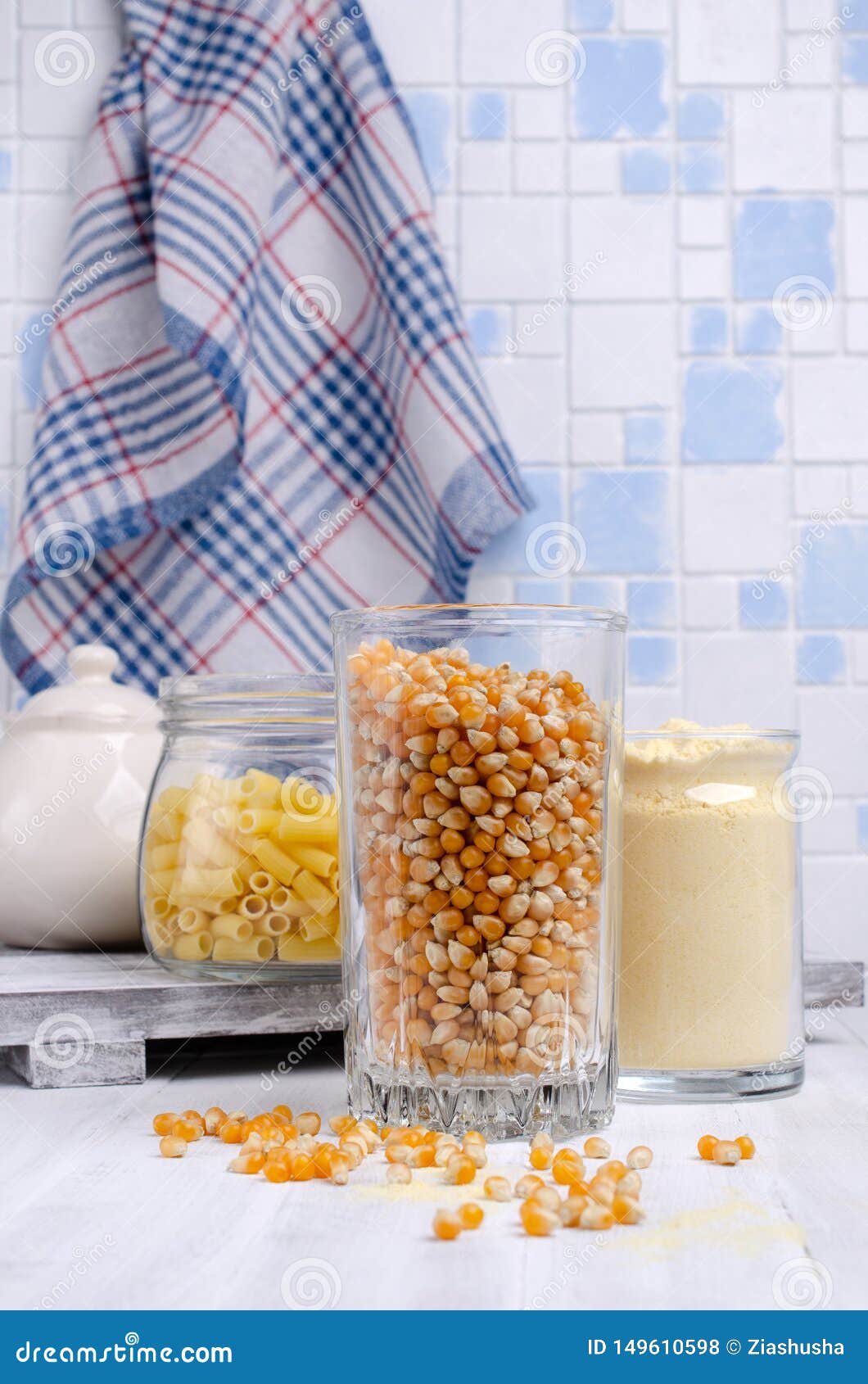 Assorted Corn Products in a Glass Jar Stock Photo - Image of harvest ...