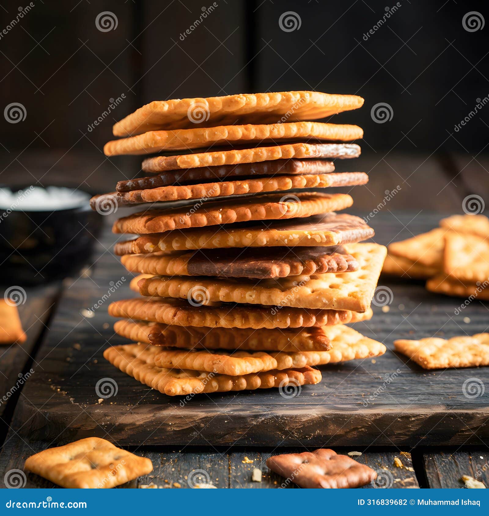 Assorted Crackers Stacked, a Crunchy Symphony of Snack Satisfaction ...