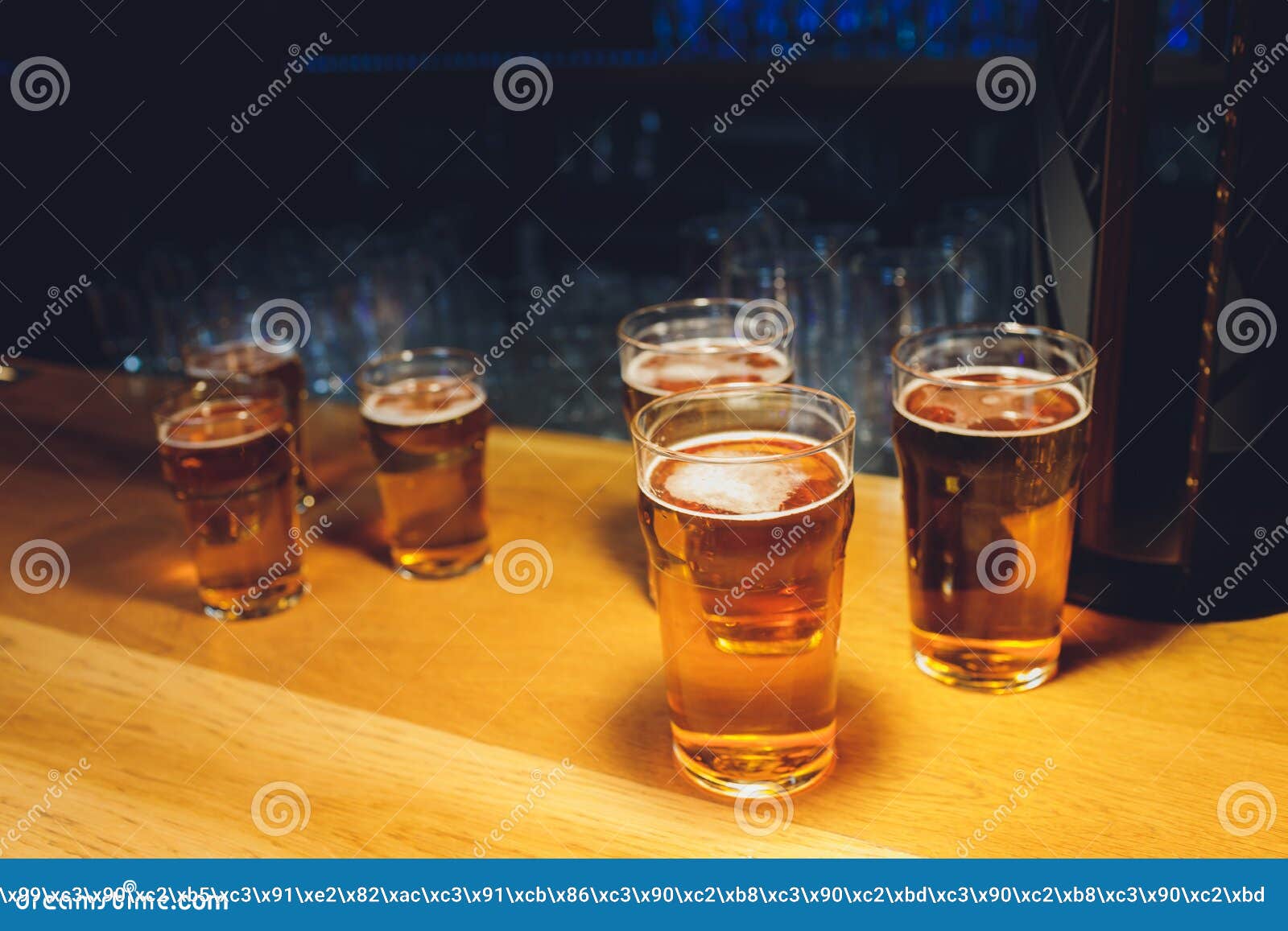 Assorted Craft Beer Varieties - Stouts, Lagers, Sours and More. Stock ...