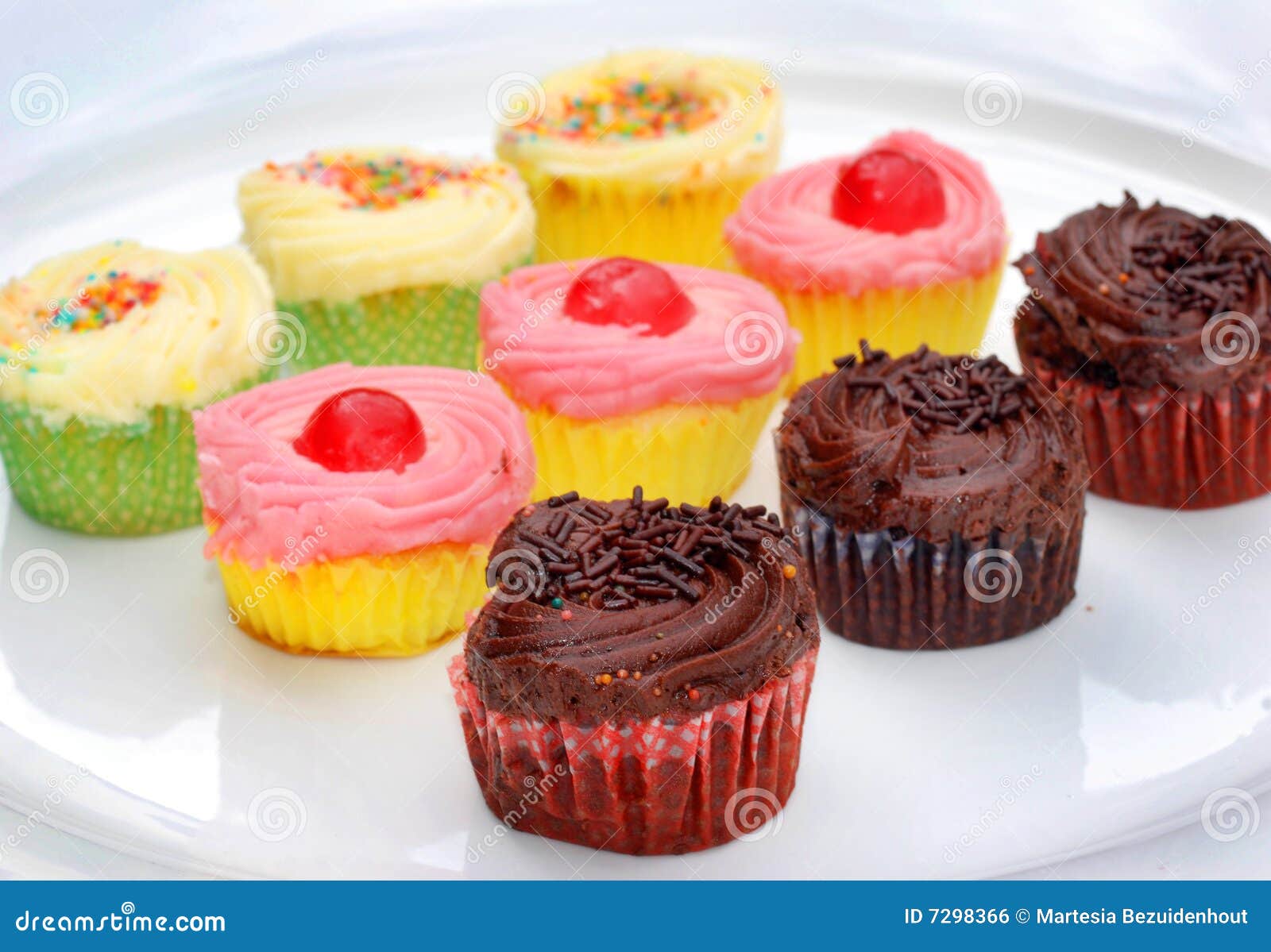 Assorted cupcakes stock photo. Image of celebration, cake - 7298366