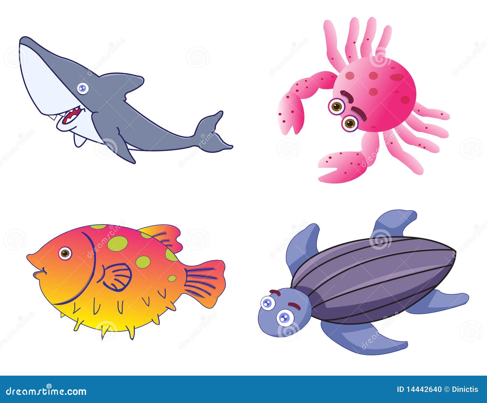 Fun Sea Creatures Stock Illustrations – 927 Fun Sea Creatures Stock ...