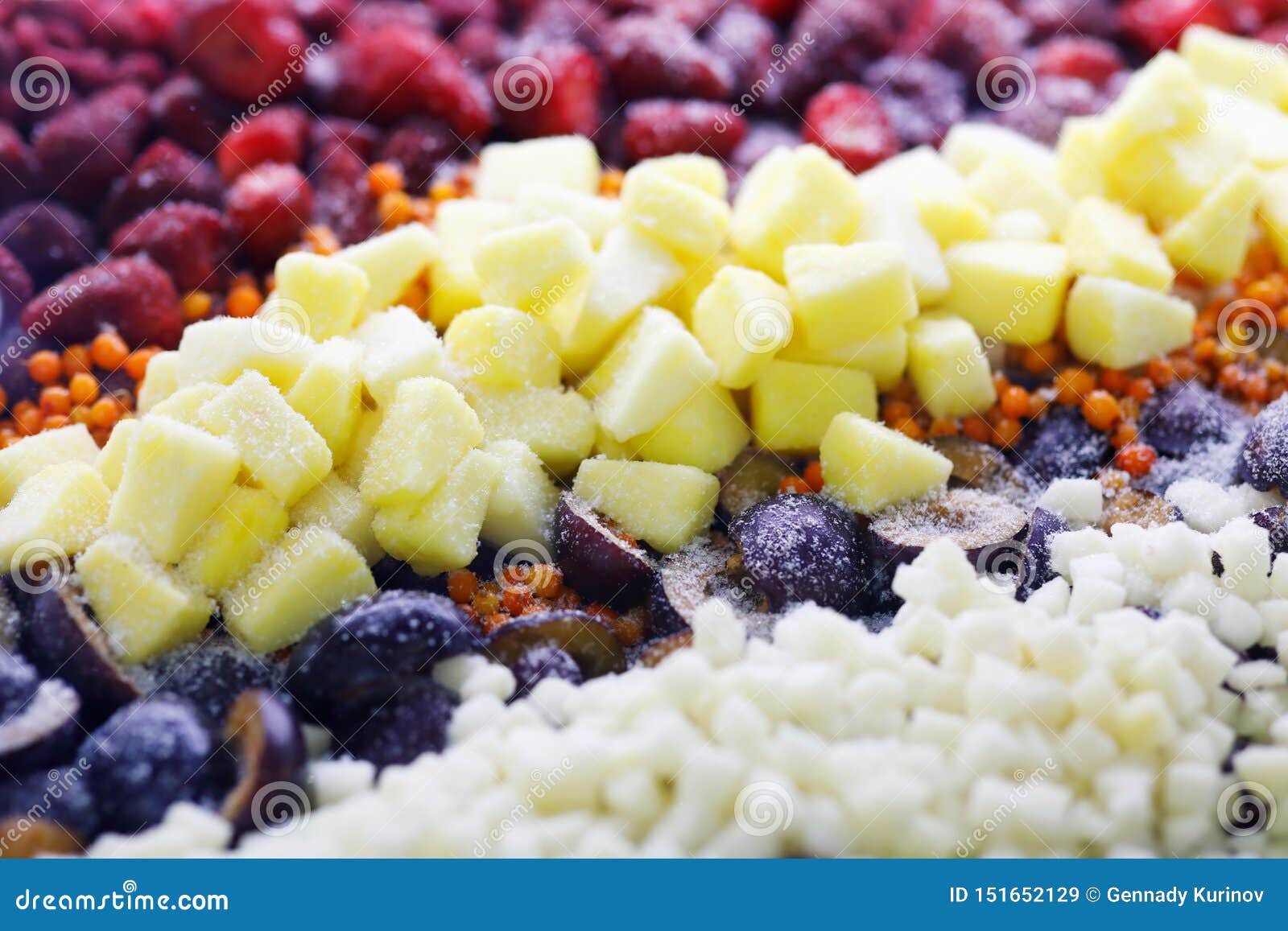 Assorted Deep Frozen Fruits and Berries Stock Image - Image of colorful ...